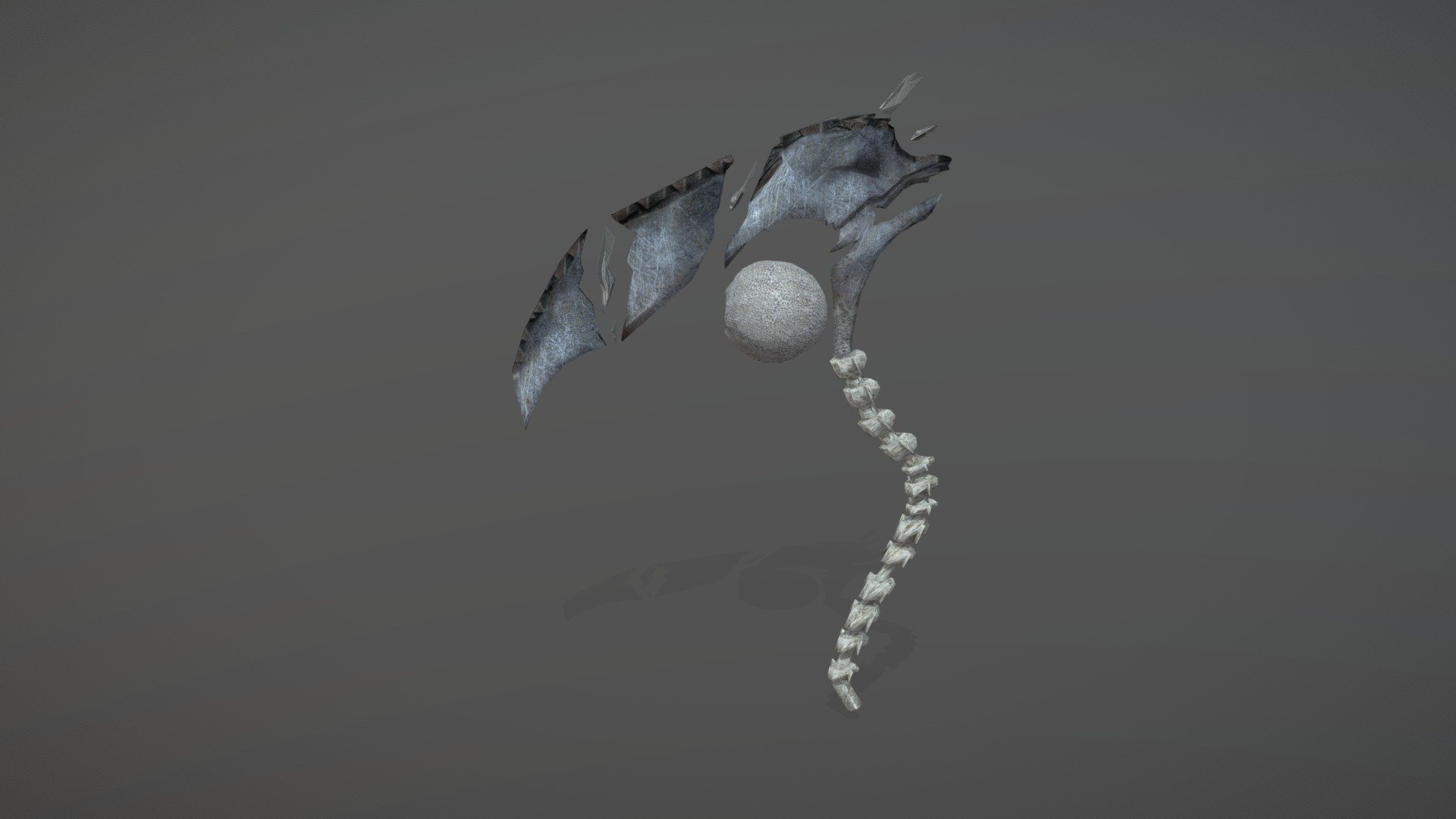 Dragonbone Scythe - 3D model by Ryan LaBean (@RyanLaBean) [f6b9070 ...