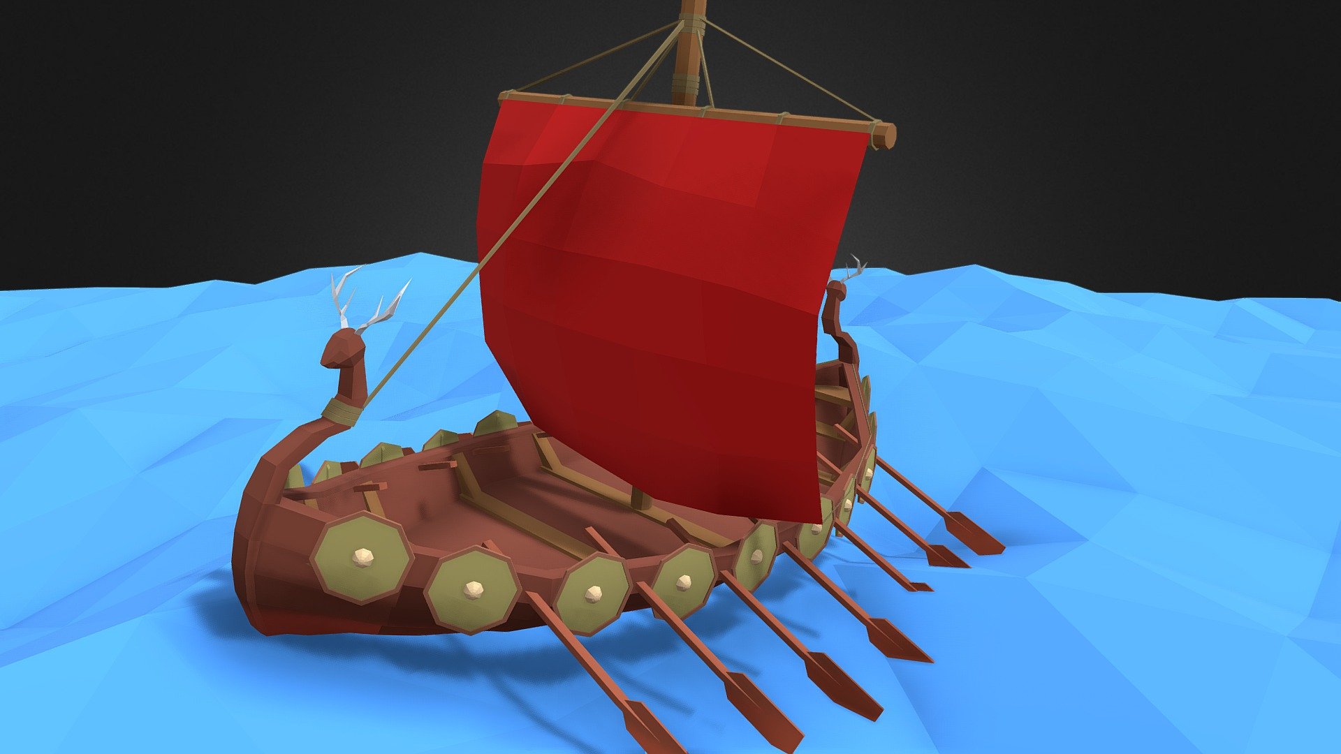 Drakkar - Download Free 3D model by pablomorro [f6ba607] - Sketchfab