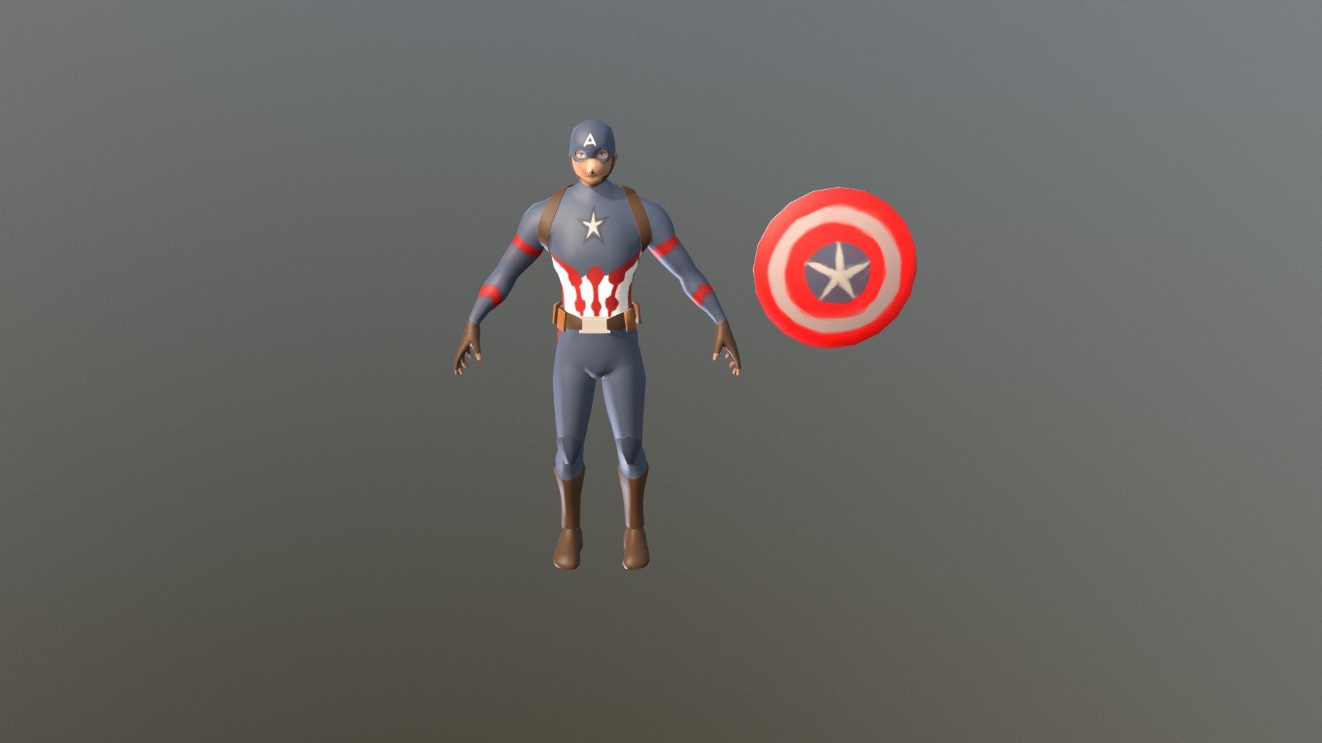 Captain America - 3D model by Ryan123 [f6bb0e6] - Sketchfab