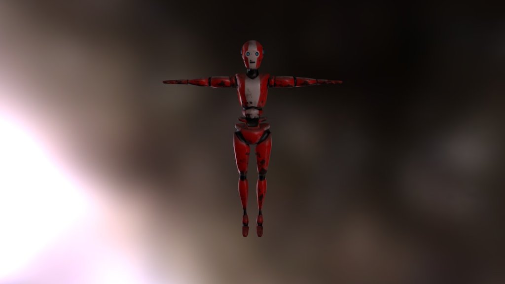 Sci Fi Worker Bot - 3D model by vegaslon [f6bb80d] - Sketchfab