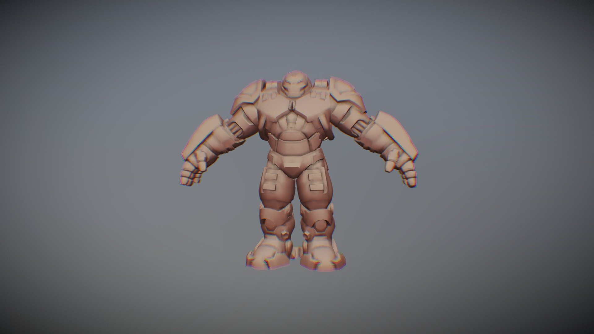 Hulk Buster (Without Texture) - Download Free 3D model by ...