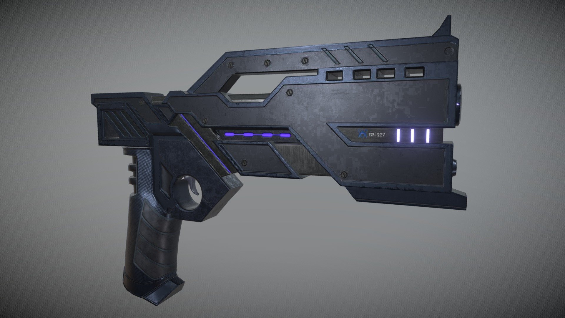 Sci-fi pistol - 3D model by SilentMoon (@Fenix.Nik) [f6c03c4] - Sketchfab