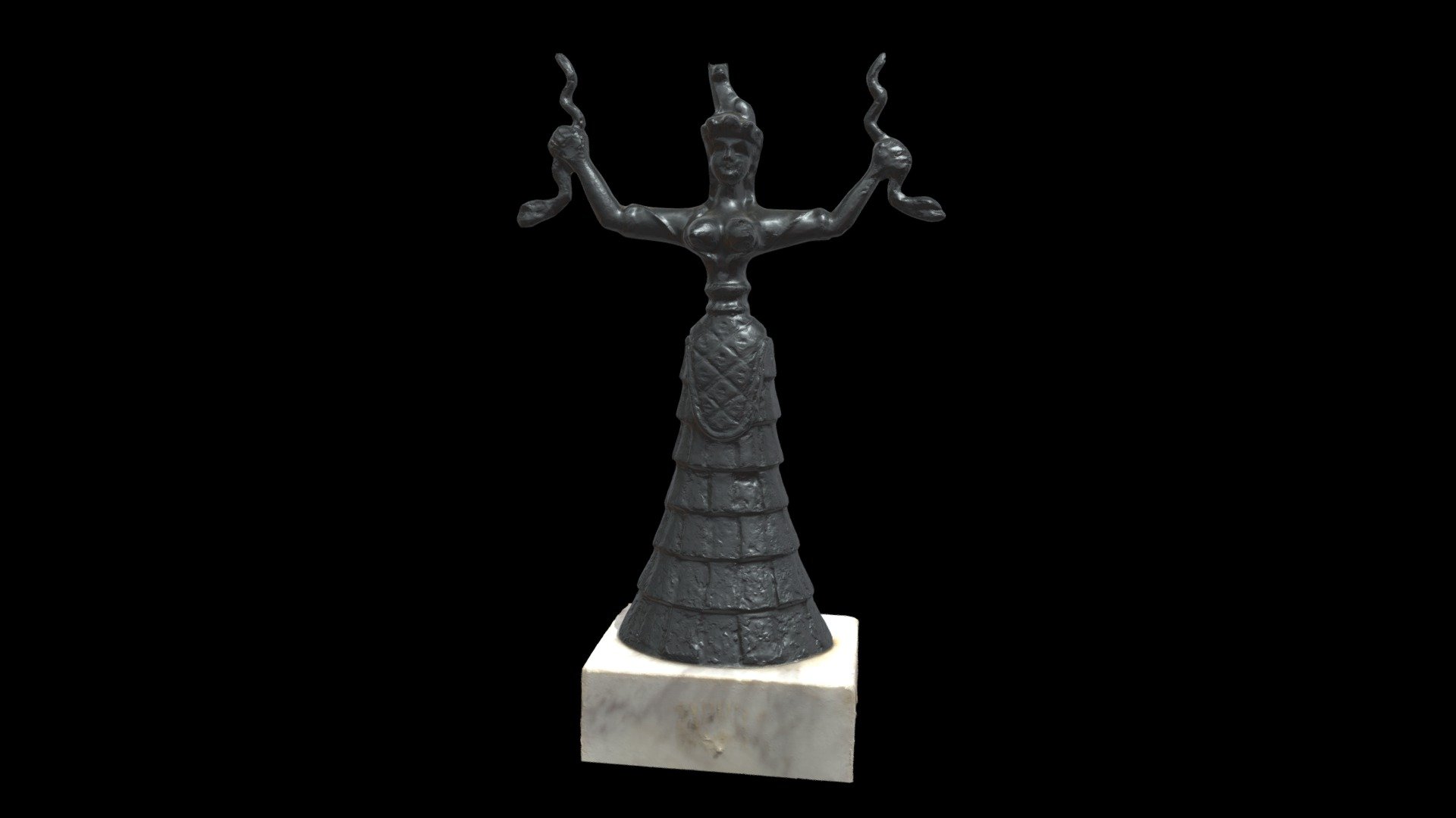 Minoan Snake Goddess Figurine - 3D model by IAtrimoine [f6c083f ...