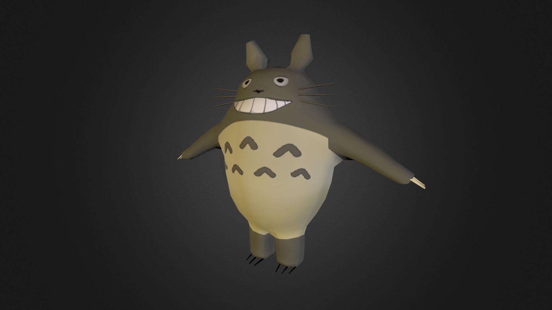 Totoro - 3D model by ChonlatitWetchasilp [f6c2a95] - Sketchfab