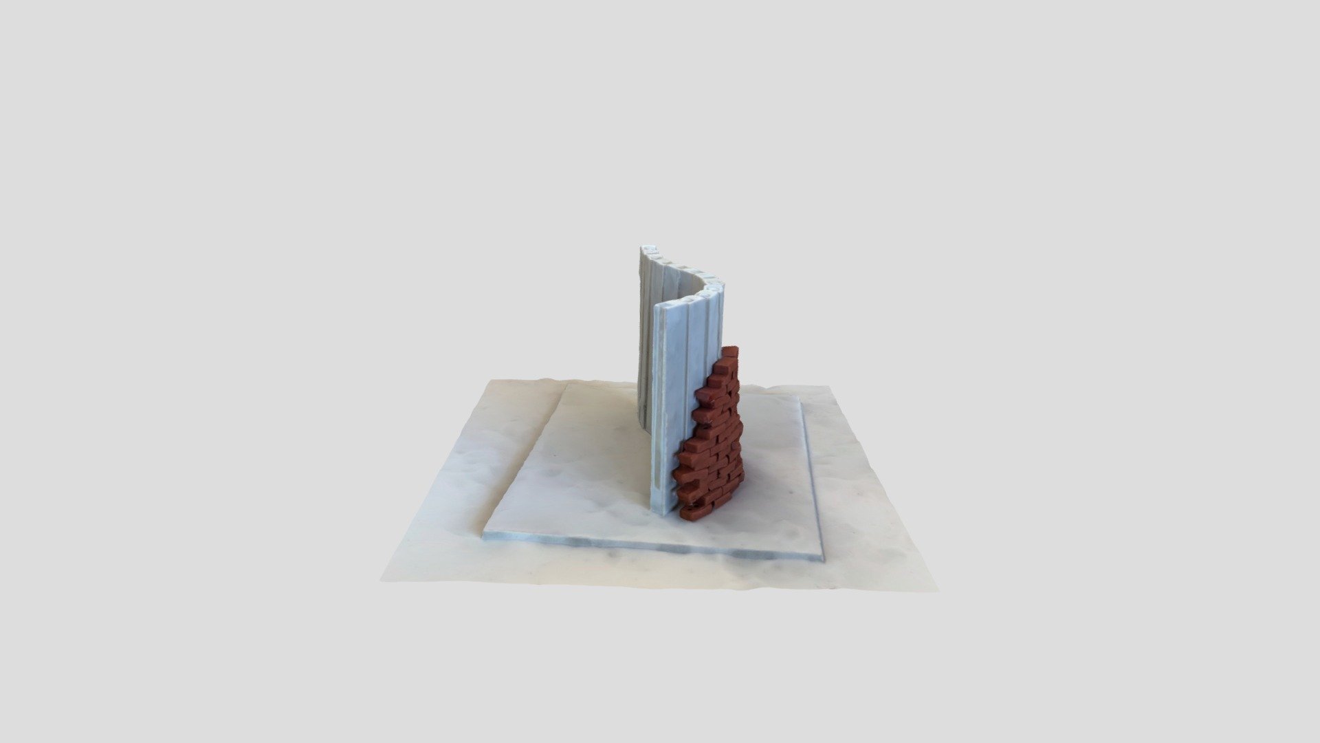 Brick Wall - Bendy w/ Structure - Download Free 3D model by Koko ...