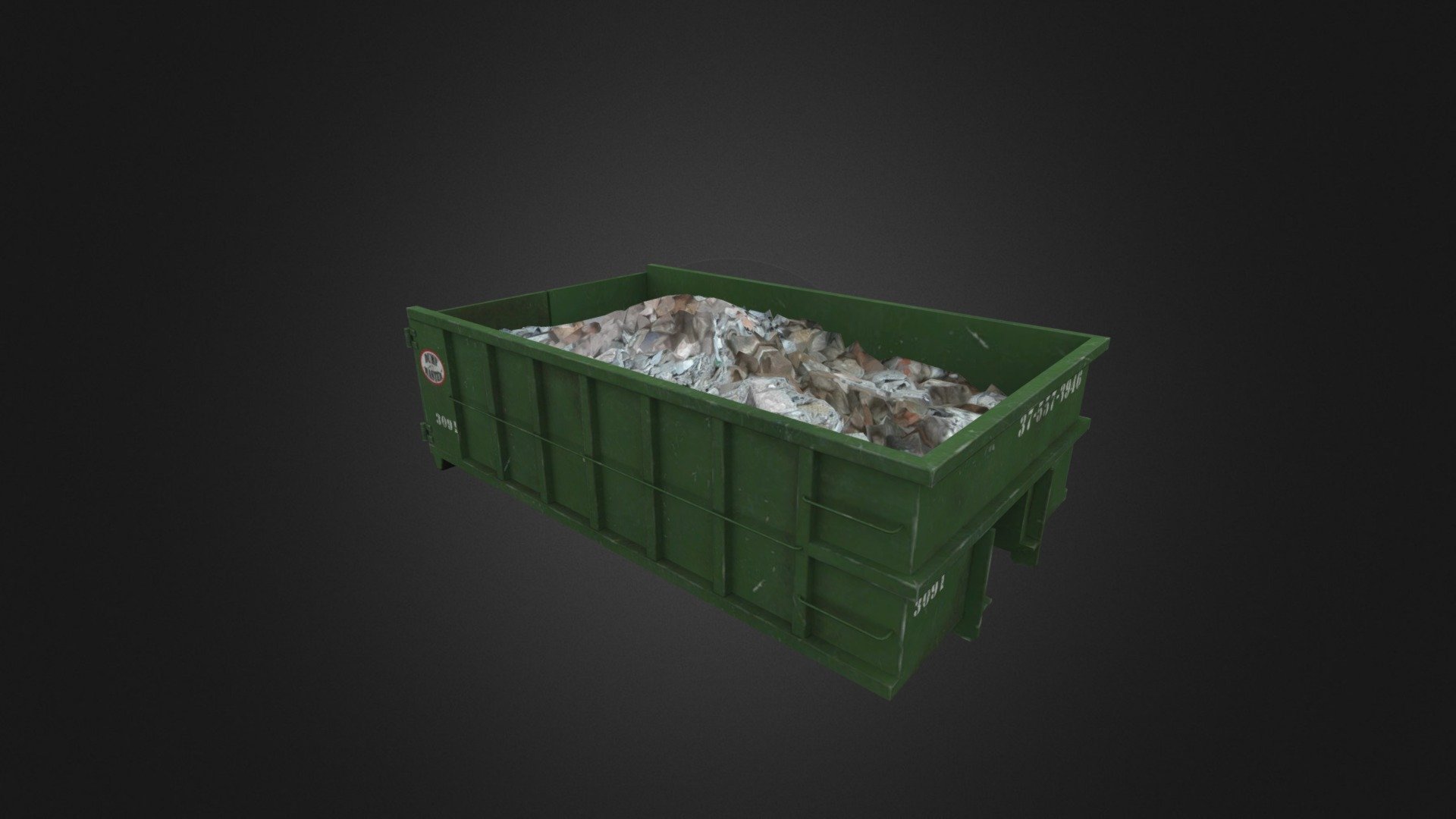 Refuse Bin - 3D model by michaelgrosberg [f6c45c7] - Sketchfab