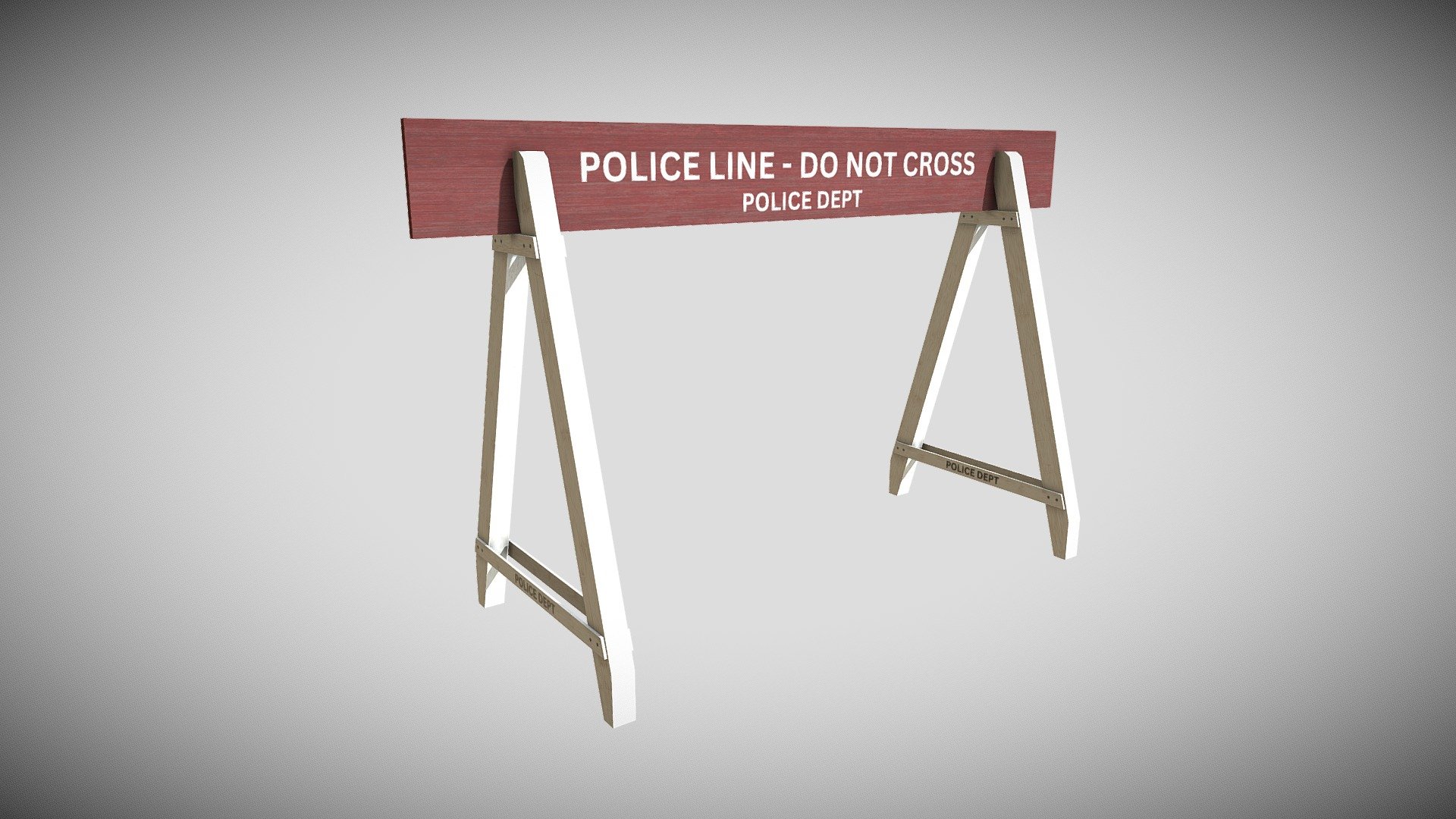 Police Road Block - Buy Royalty Free 3D model by MW-Models [f6c6398 ...