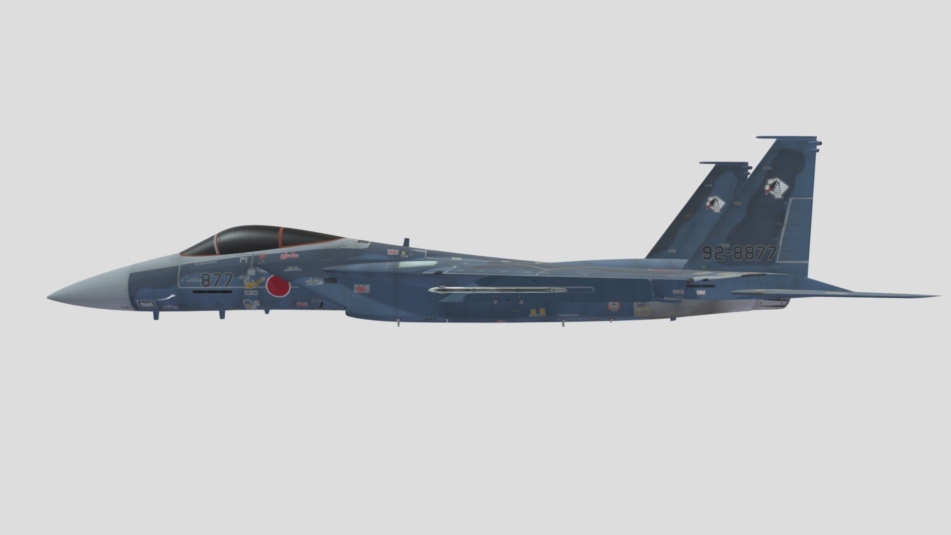 F-15J 92-8877 洋上迷彩 - 3D model by TSGT (@tsgt728893) [f6c64bd] - Sketchfab