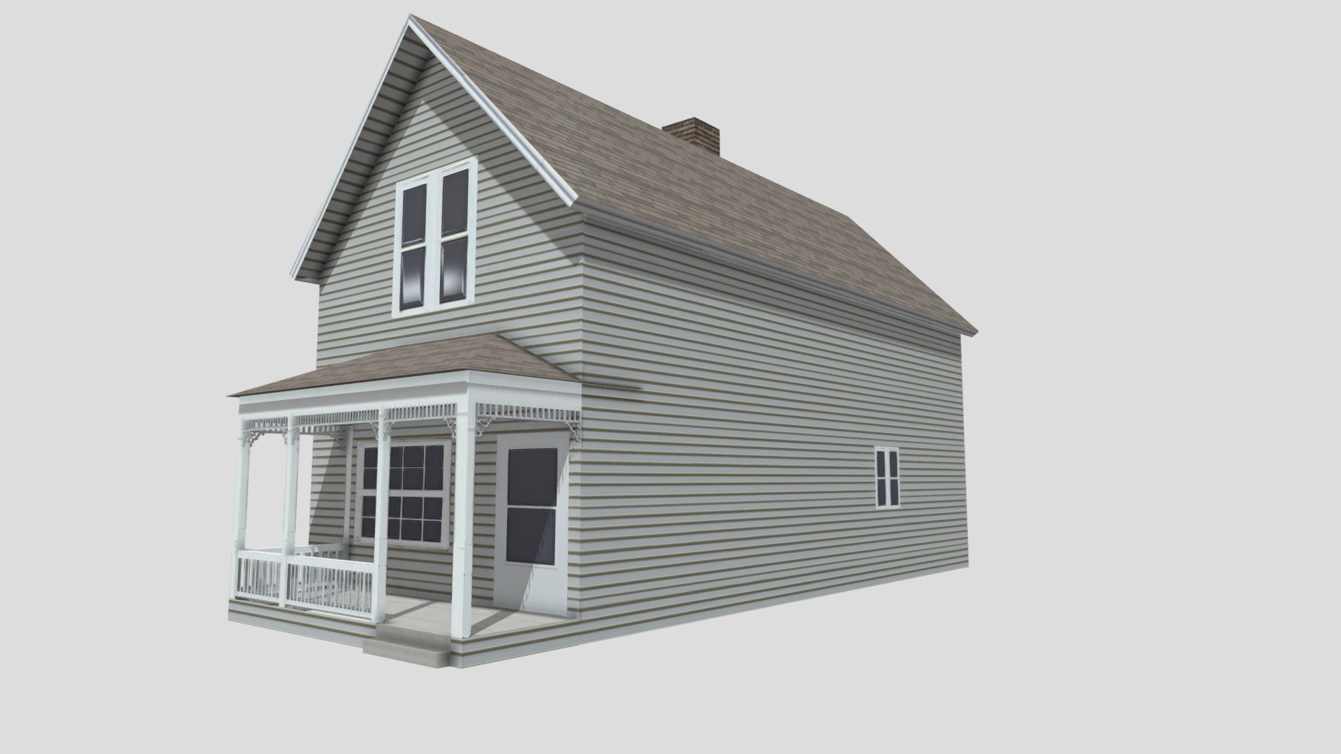 Small Midwestern House 1 - Download Free 3D model by hamma085 [f6c731e ...