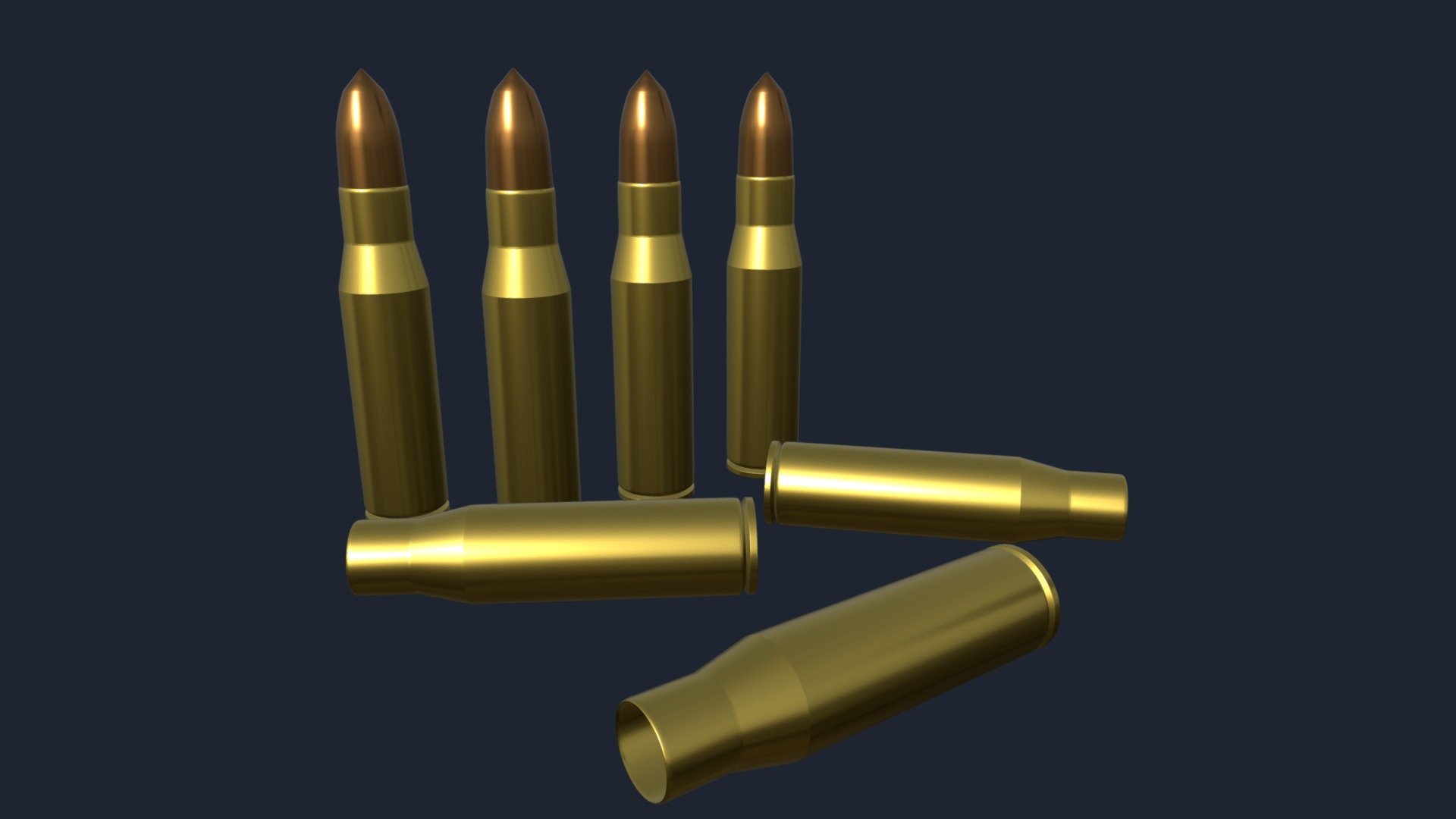 Bullet AR - Download Free 3D model by RubenR_3D [f6c9f90] - Sketchfab