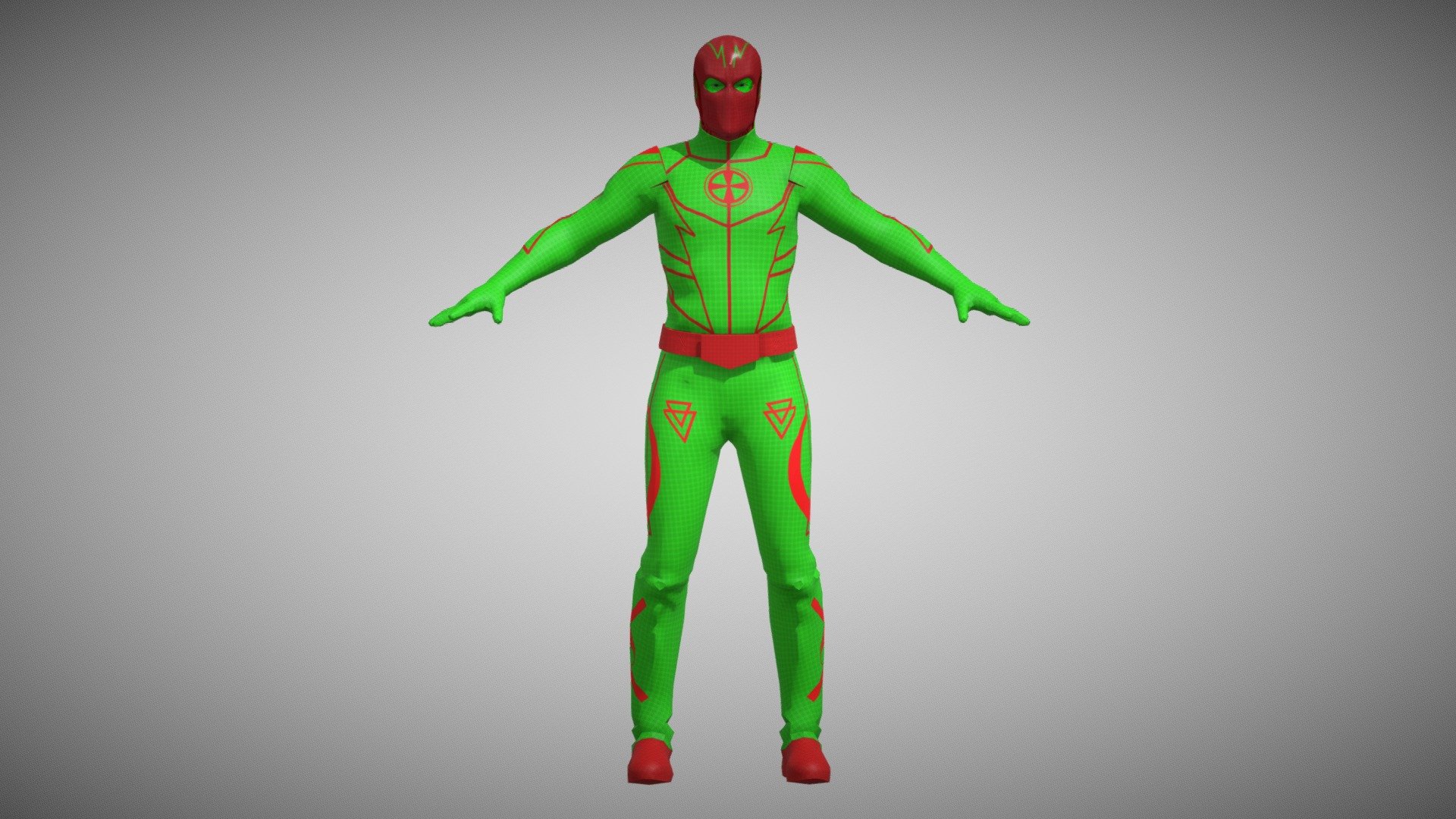 Superhero Green Flash - 3D model by Wasi204 (@hafizzwaseem88) [f6ca9d9 ...