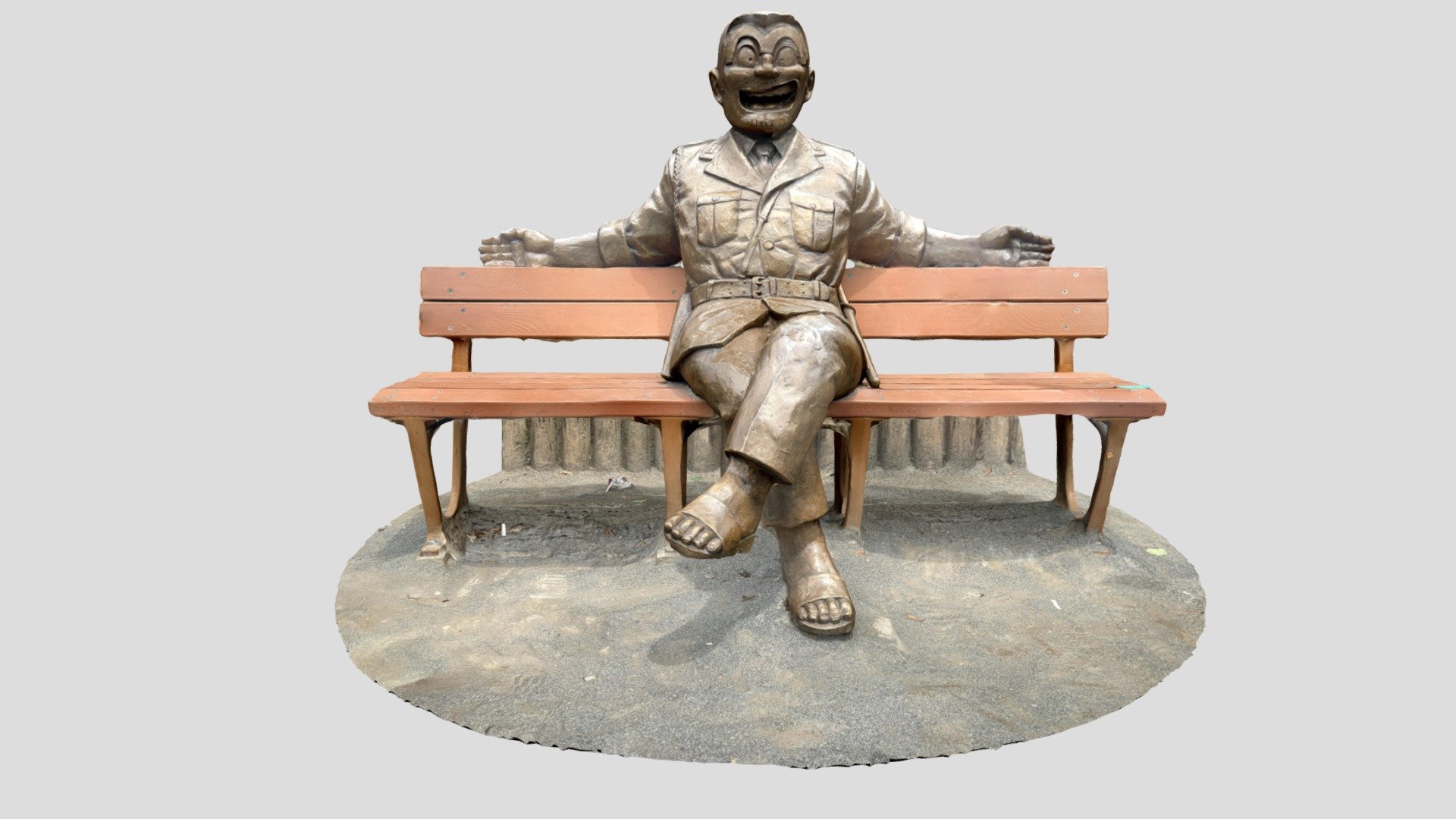 Kankichi Ryotsu - Park Relaxing (from KochiKame) - 3D model by Nantsune ...
