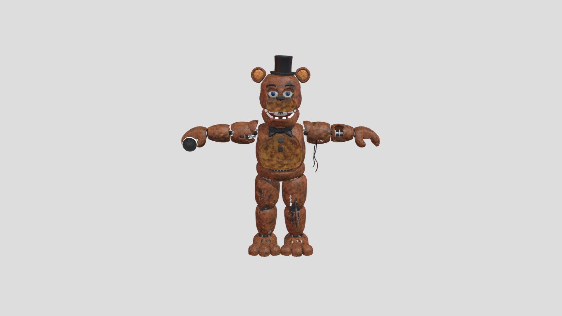 Withered Freddy - Download Free 3D model by Shattered_FredBear (@justikalortiz) [f6ccae9 ...