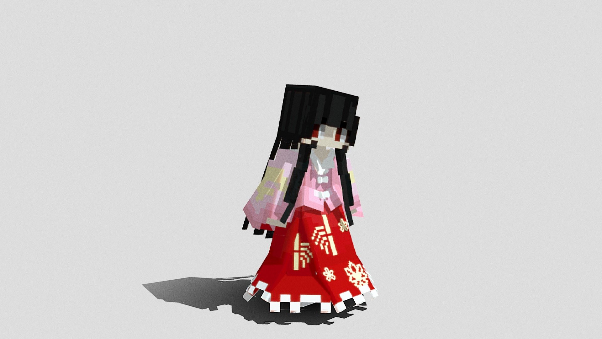 Touhou Project - Kaguya Houraisan - 3D model by Kaede (@s3npailite ...