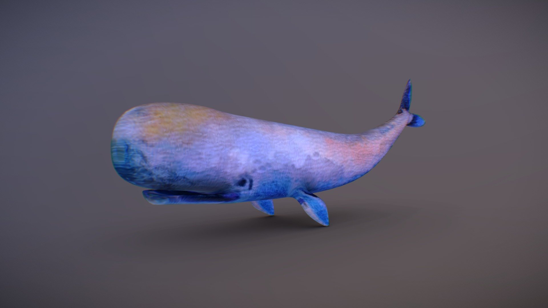 Cartoon Whale - 3December - Download Free 3D model by Šimon Ustal ...