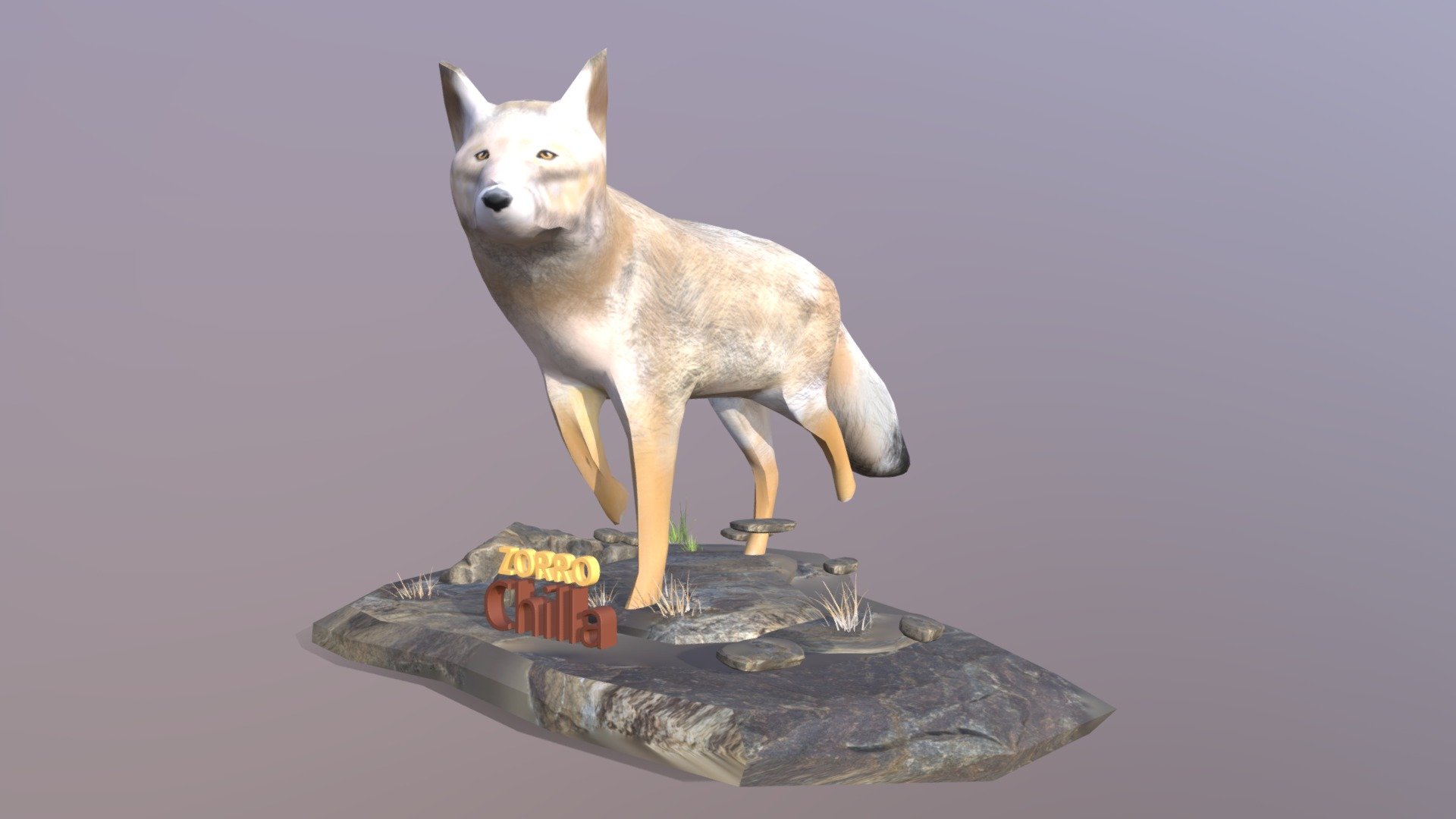 Zorro Chilla - Download Free 3D model by sandraBCN [f6d470d] - Sketchfab