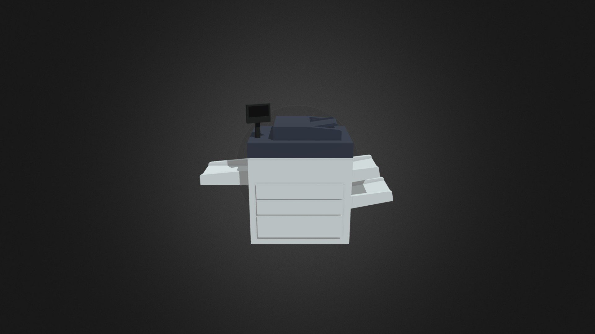Low Poly Office Copy Machine - Download Free 3D model by Jeremy E ...
