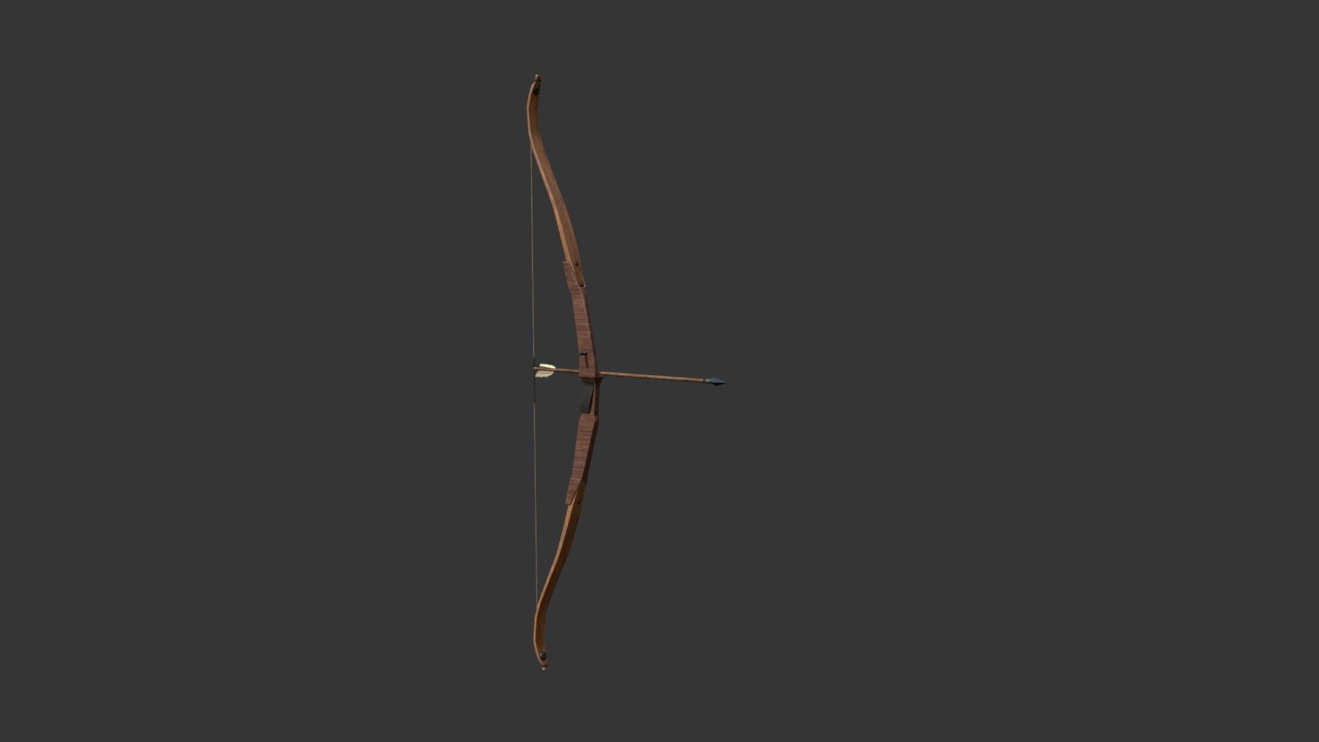 Recurve Bow & Arrow - 3D model by polybtwn [f6d678f] - Sketchfab