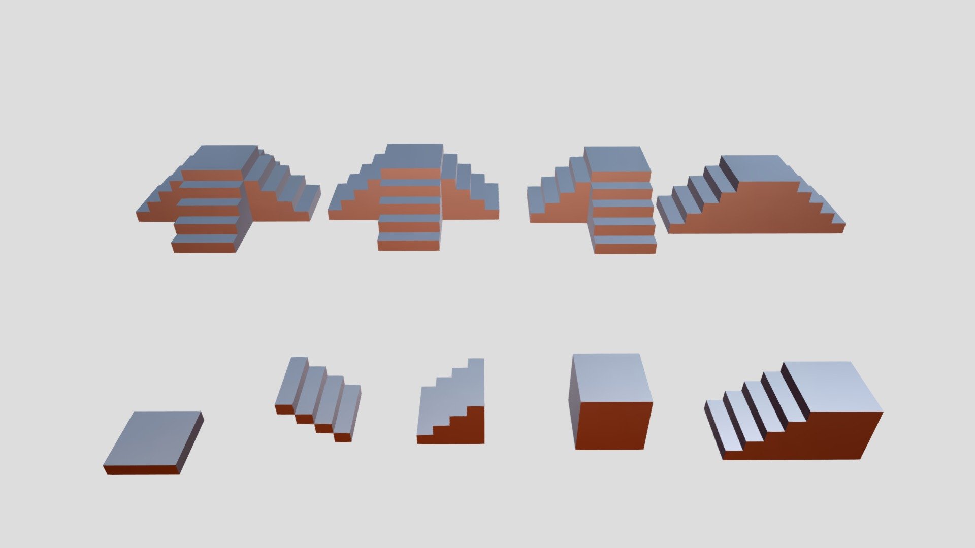 Simple Stair Assets - Download Free 3D model by Trockk (@Timrockk ...