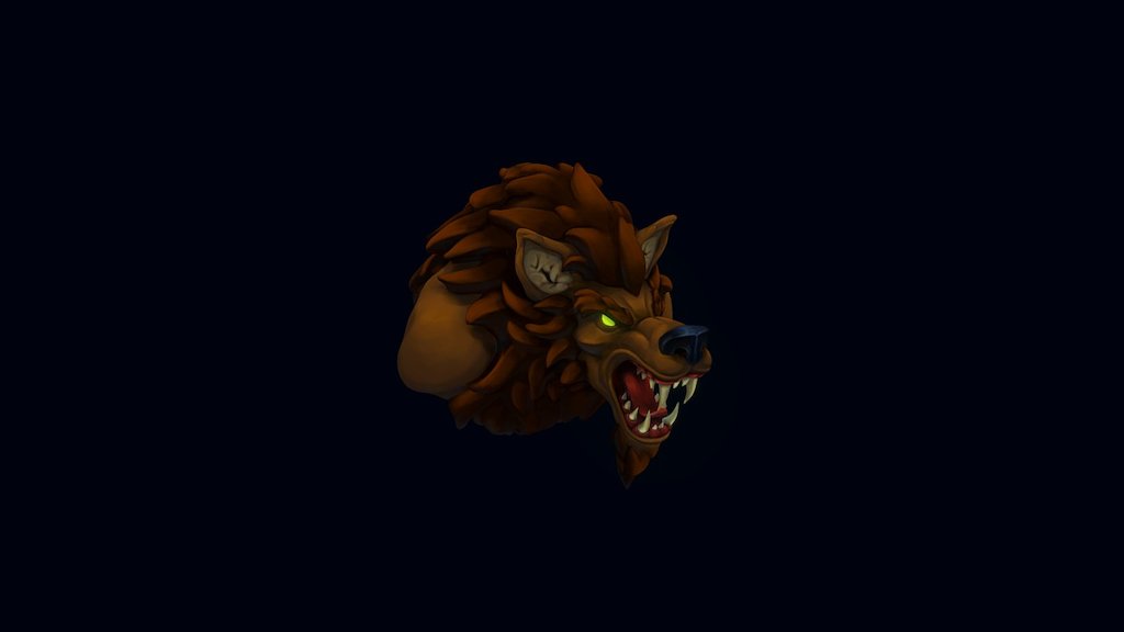 Werewolf Bust - 3D model by Mel Purdy (@melpurdy) [f6dc8d6] - Sketchfab