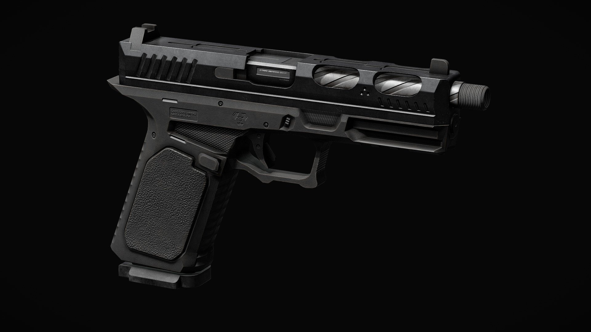 Tactical Pistol Ark CO2 BB - 3D model by matoteus [f6de94c] - Sketchfab