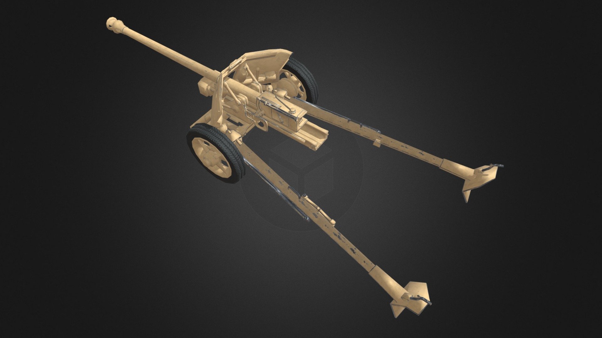Pak40 in North Africa - Download Free 3D model by Le ogre corse ...