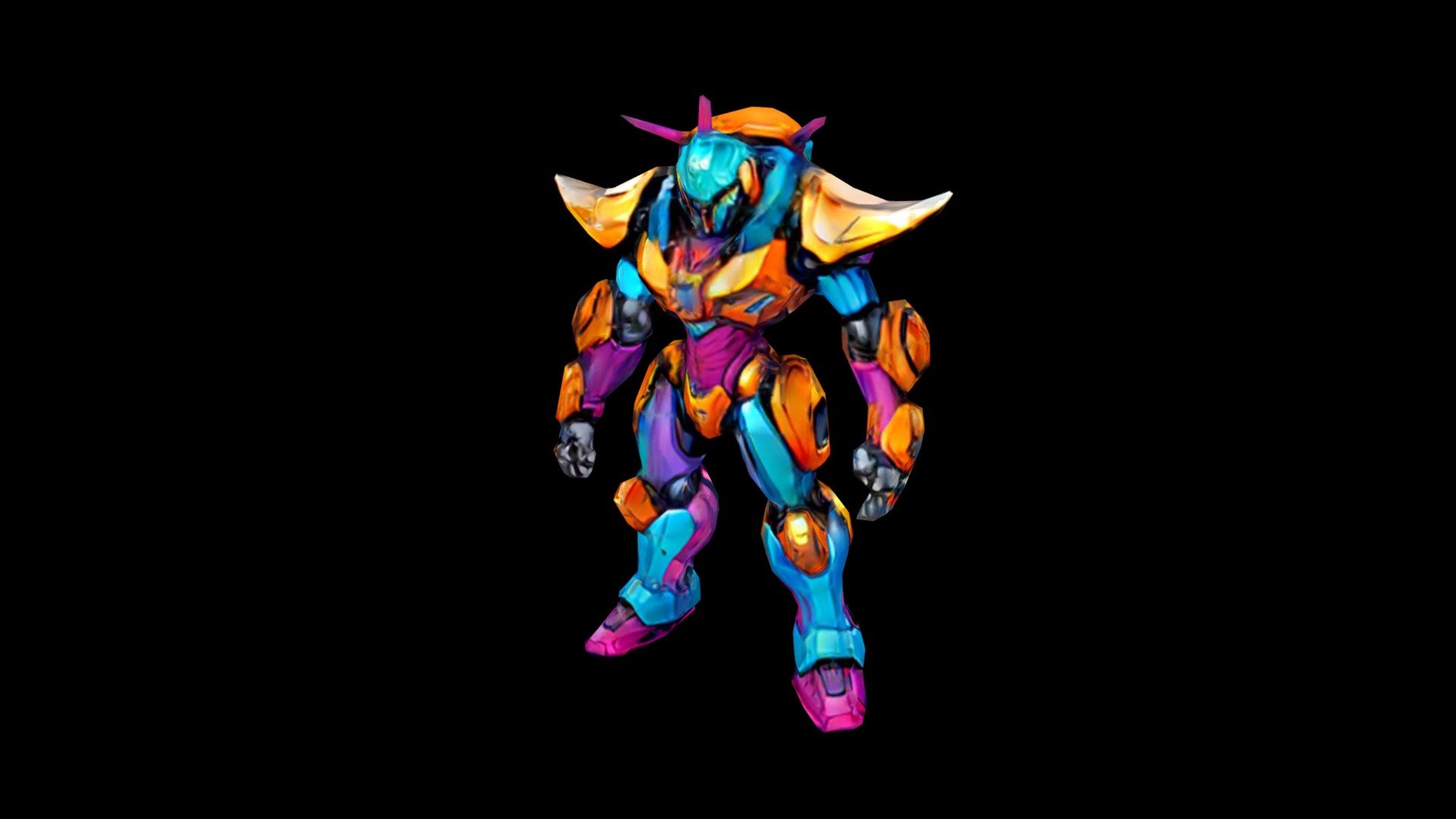 [Cartoon figure] An illustration of a futuristic - Download Free 3D ...
