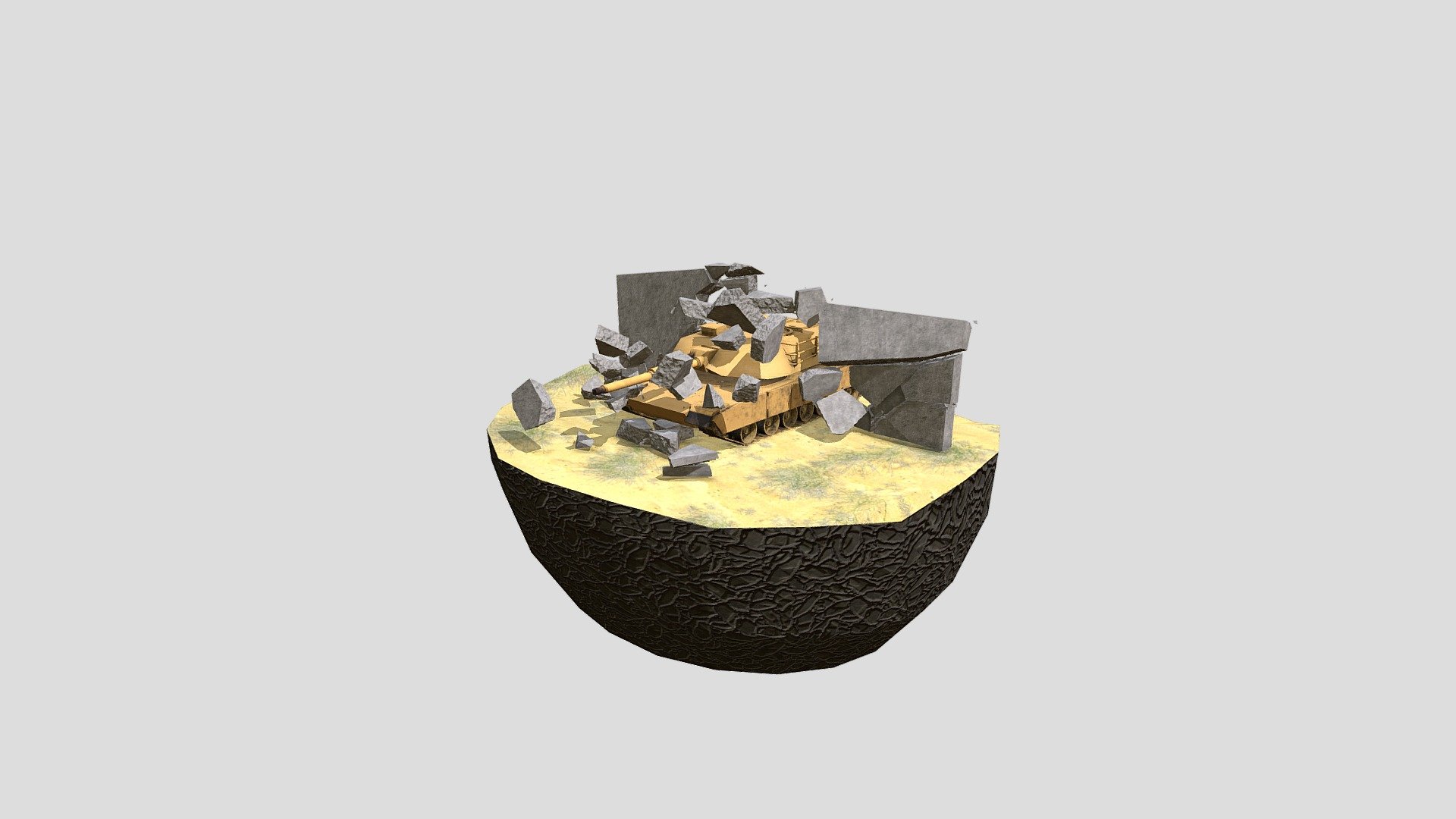 Tank scene - Download Free 3D model by matthewanlnbehunin [f6e0cdf ...