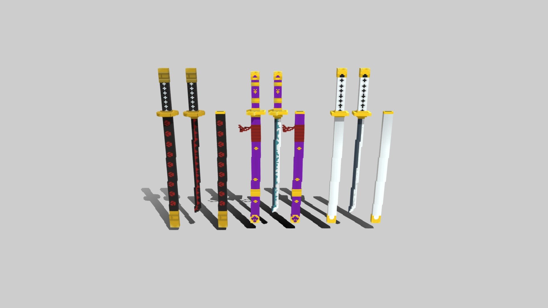 Zoro Sword - 3D model by Nyux xi (@Nyuxxi) [f6e1d1d] - Sketchfab