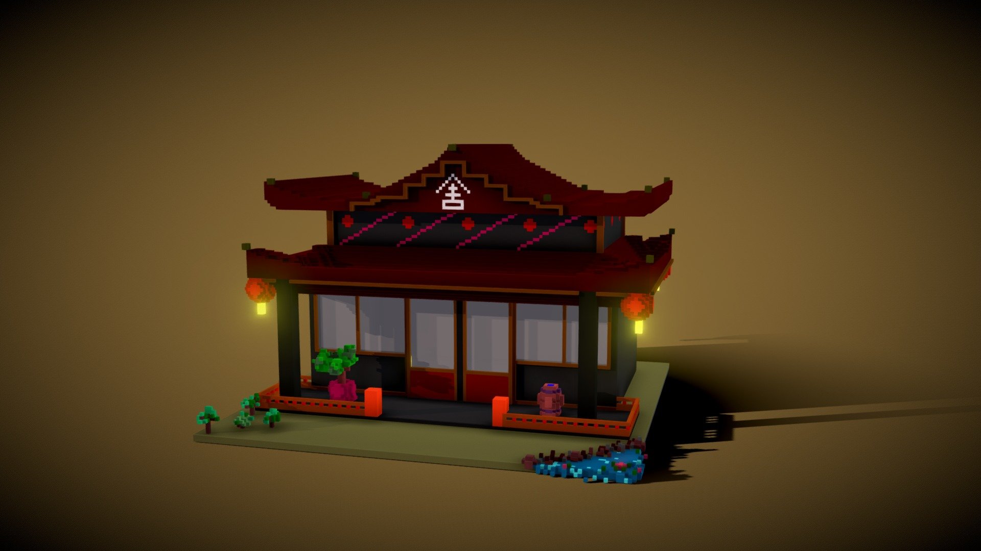 Chinese house TEM - Download Free 3D model by anastasiya_s21229 ...