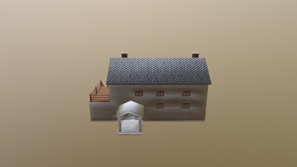 Textured House - 3D model by Luke Olsson (@LukeOlsson) [f6e7889 ...