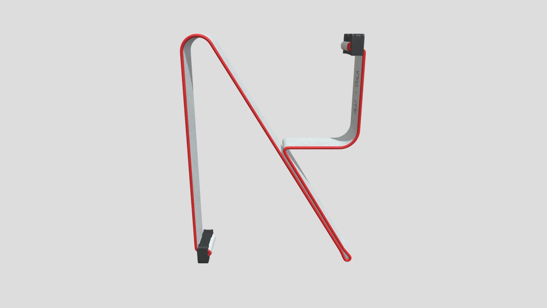 Hebrew Typeface/Font - IDC Ribbon (Alef) - 3D model by Polly Creative ...