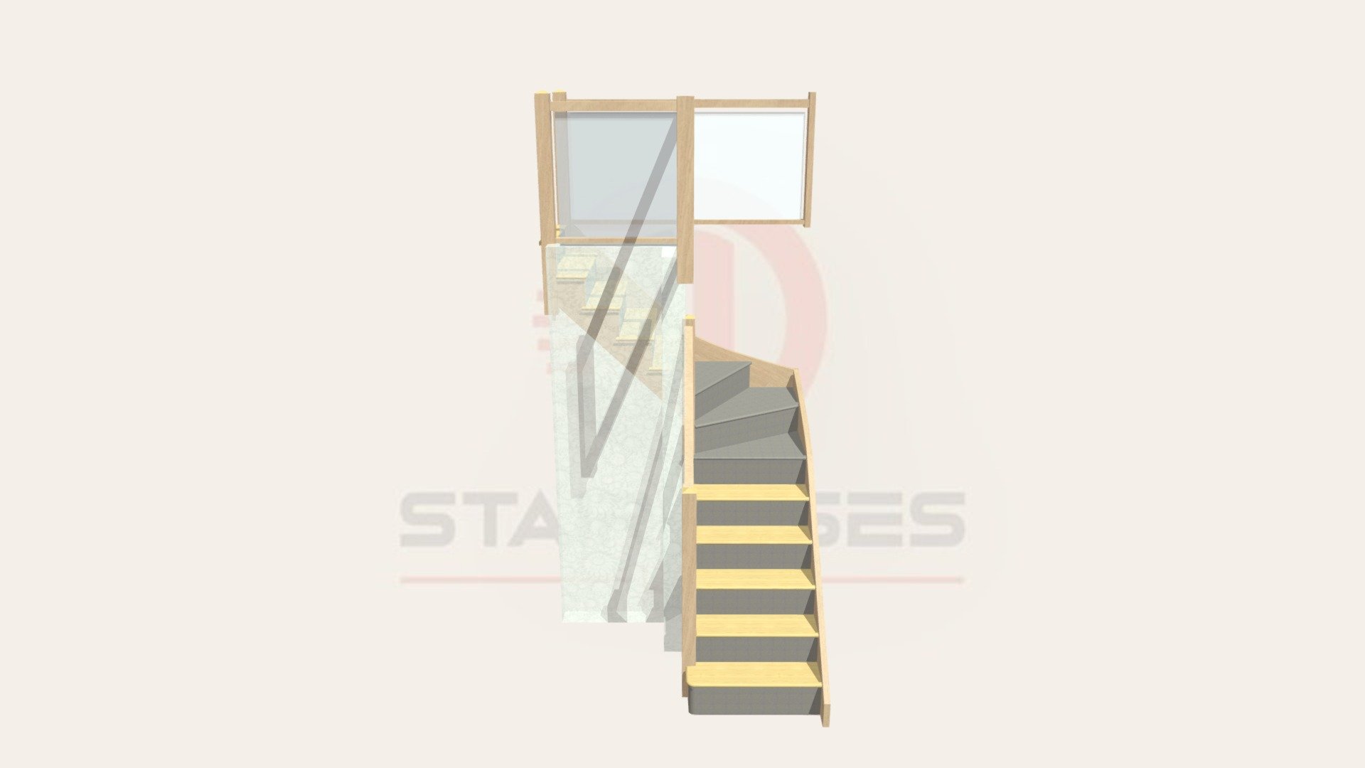 VESTA 1 Cut String - 3D model by JD Staircases LTD (@JDStaircases) [f6e9791] - Sketchfab