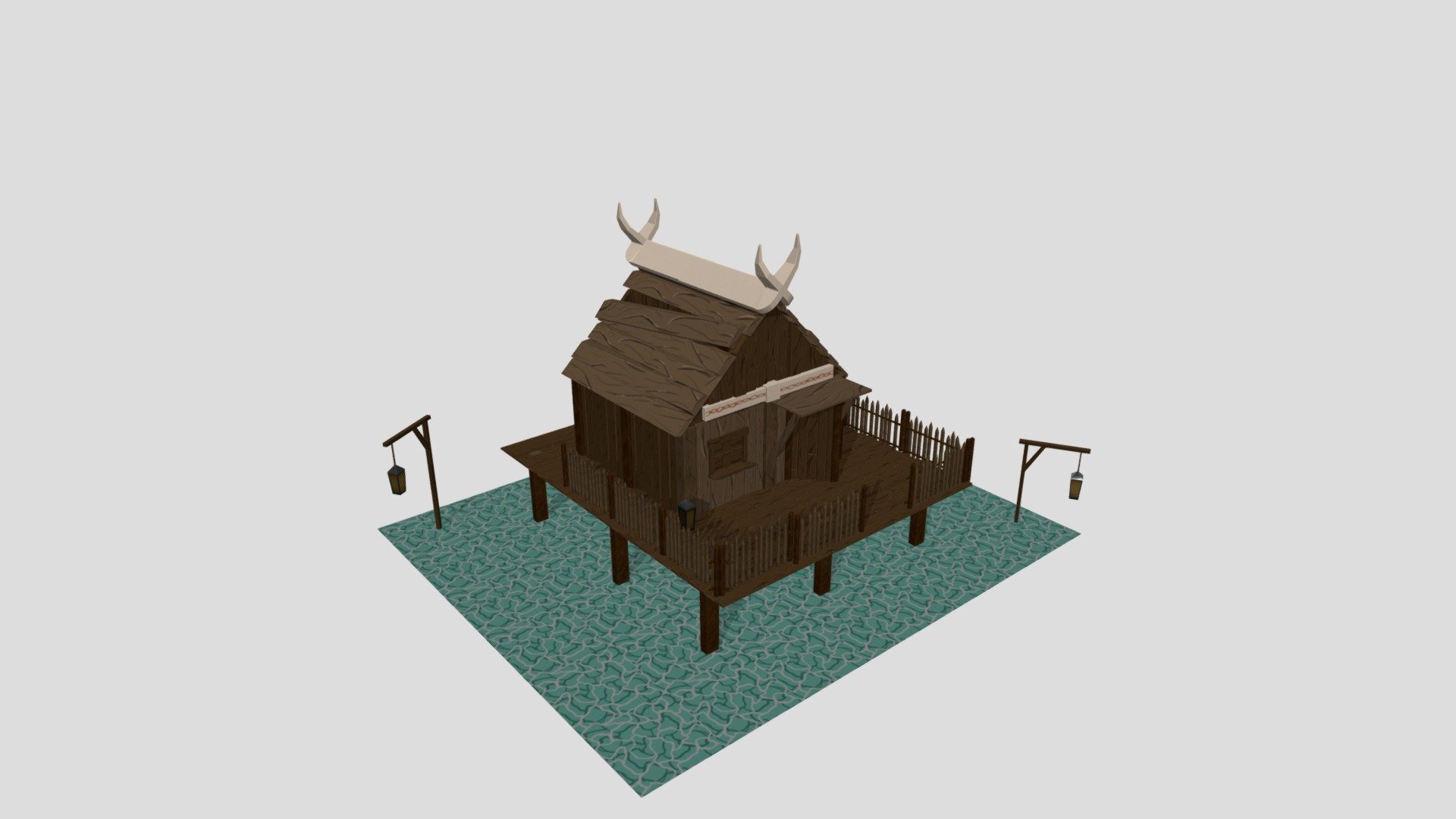 swamp hut scene - Download Free 3D model by KiwiCrayonz [f6f12eb ...