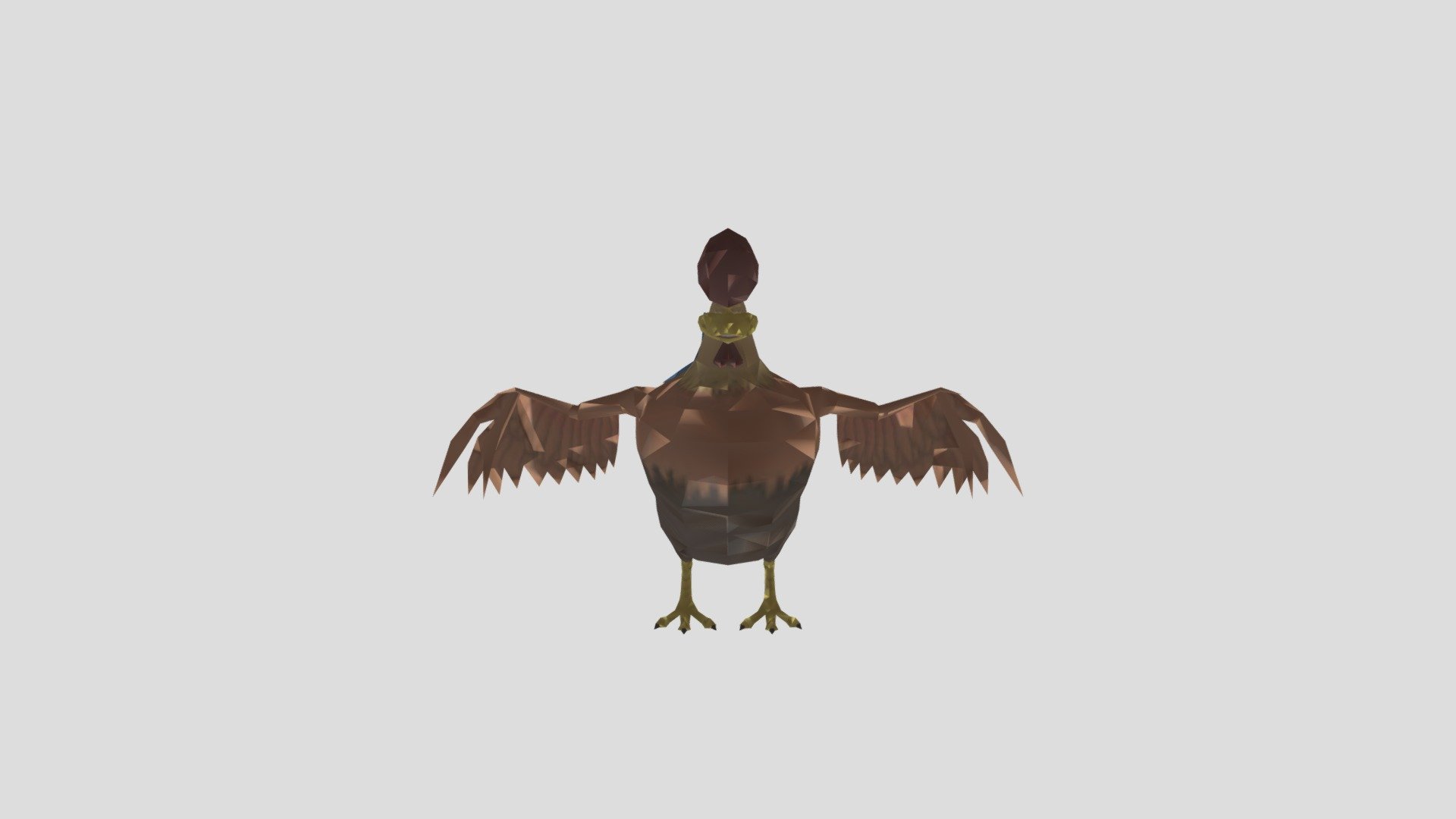 root the rooster without eyes from barnyard - Download Free 3D model by ...
