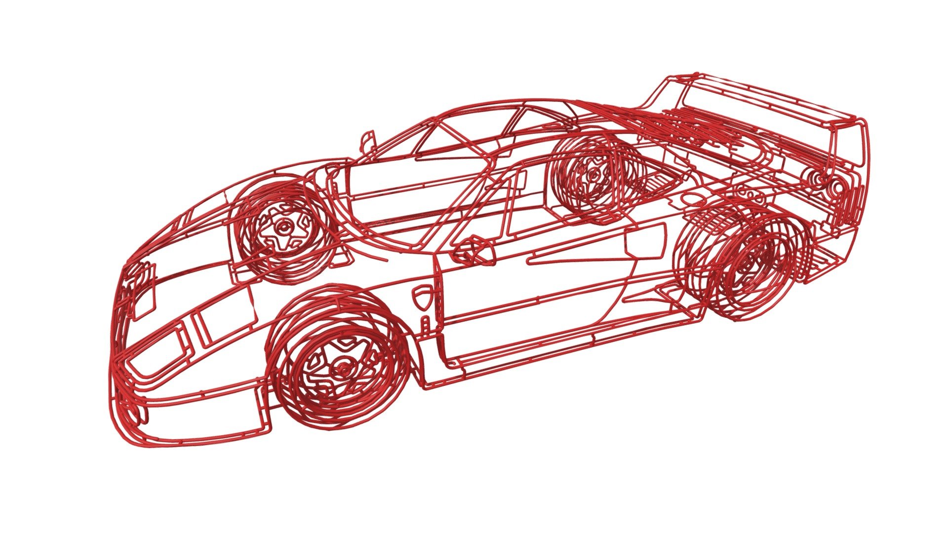 BRC001-FERRARI-F40-V1 - 3D model by TJBE (@TJBELIMITED) [f6fa1c5 ...
