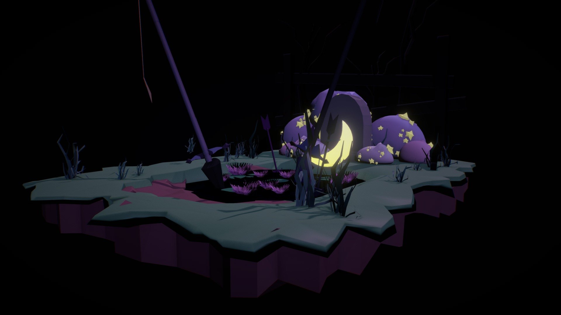 grave of the moon god - 3D model by babbittne [f6fc1af] - Sketchfab