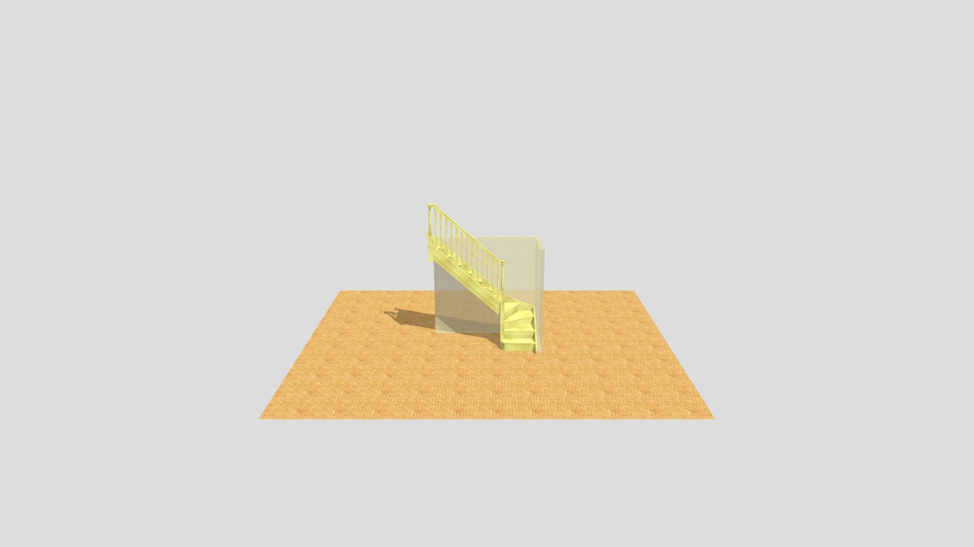 Continuous Handrail staircase - Download Free 3D model by chrisjackson ...