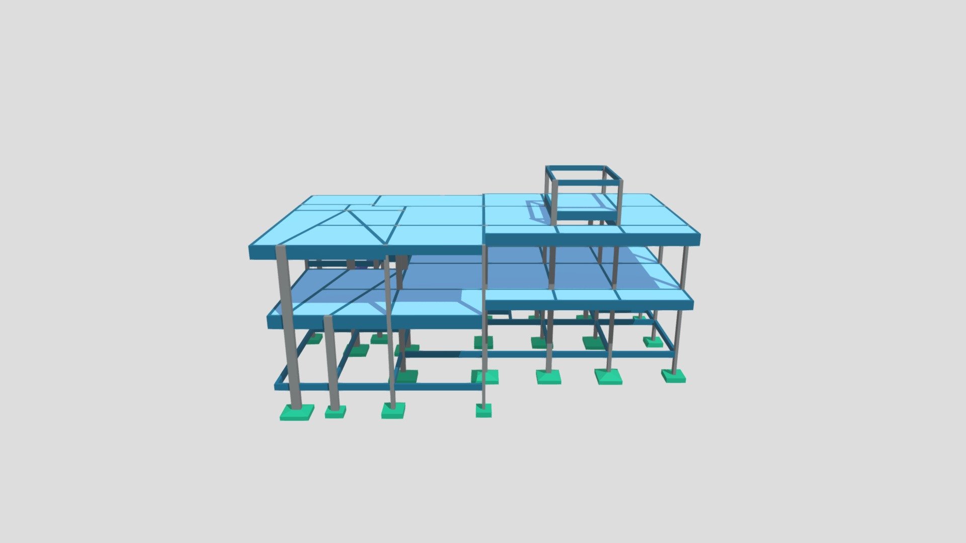 Projeto Estrutural - Aliny_Samir_e_Juliana - 3D model by eng.leovegildo [f6fc8d4] - Sketchfab