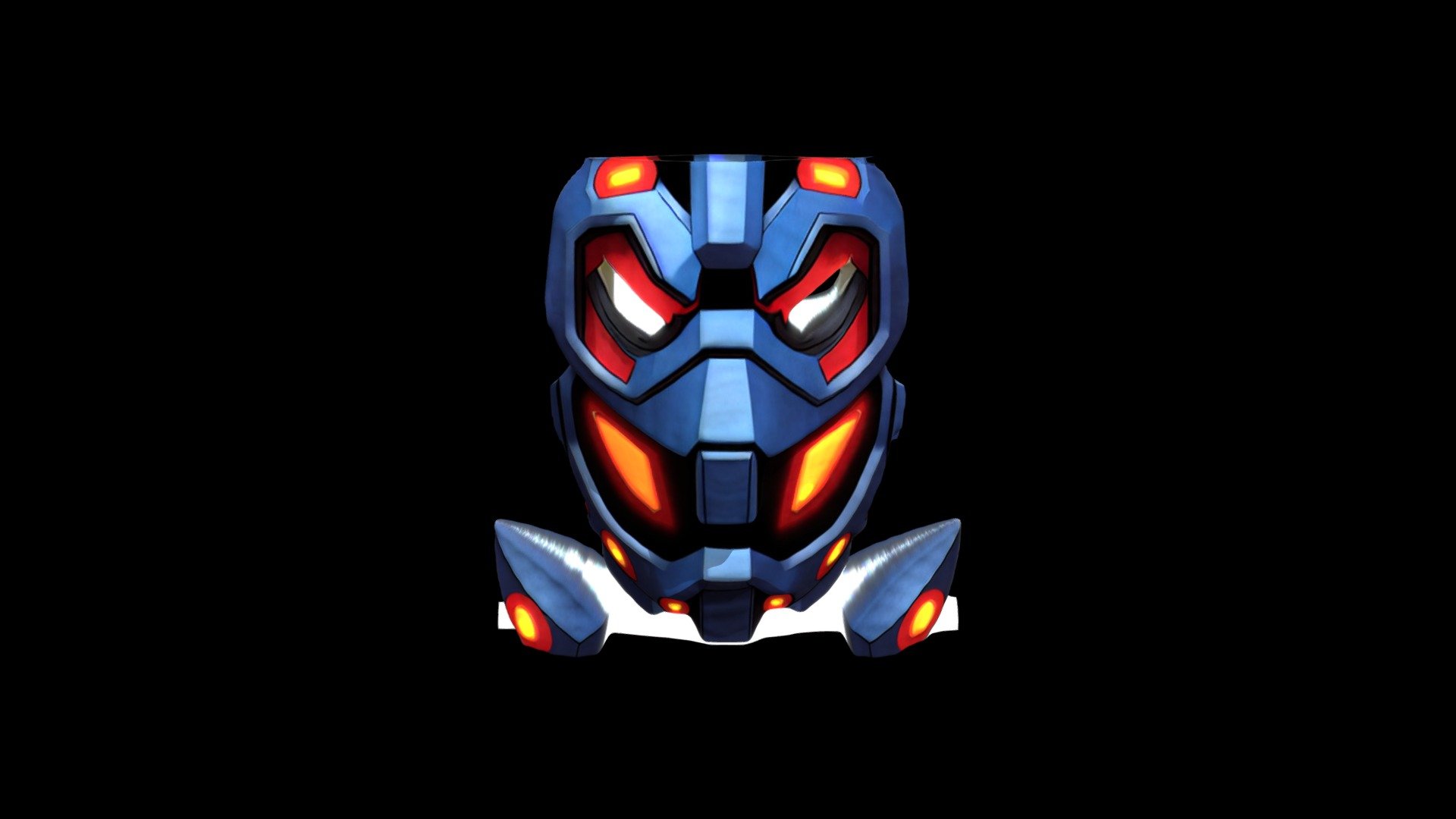 Helmet Mask Robot Cartoon 1315 - Download Free 3D model by klrxyz ...