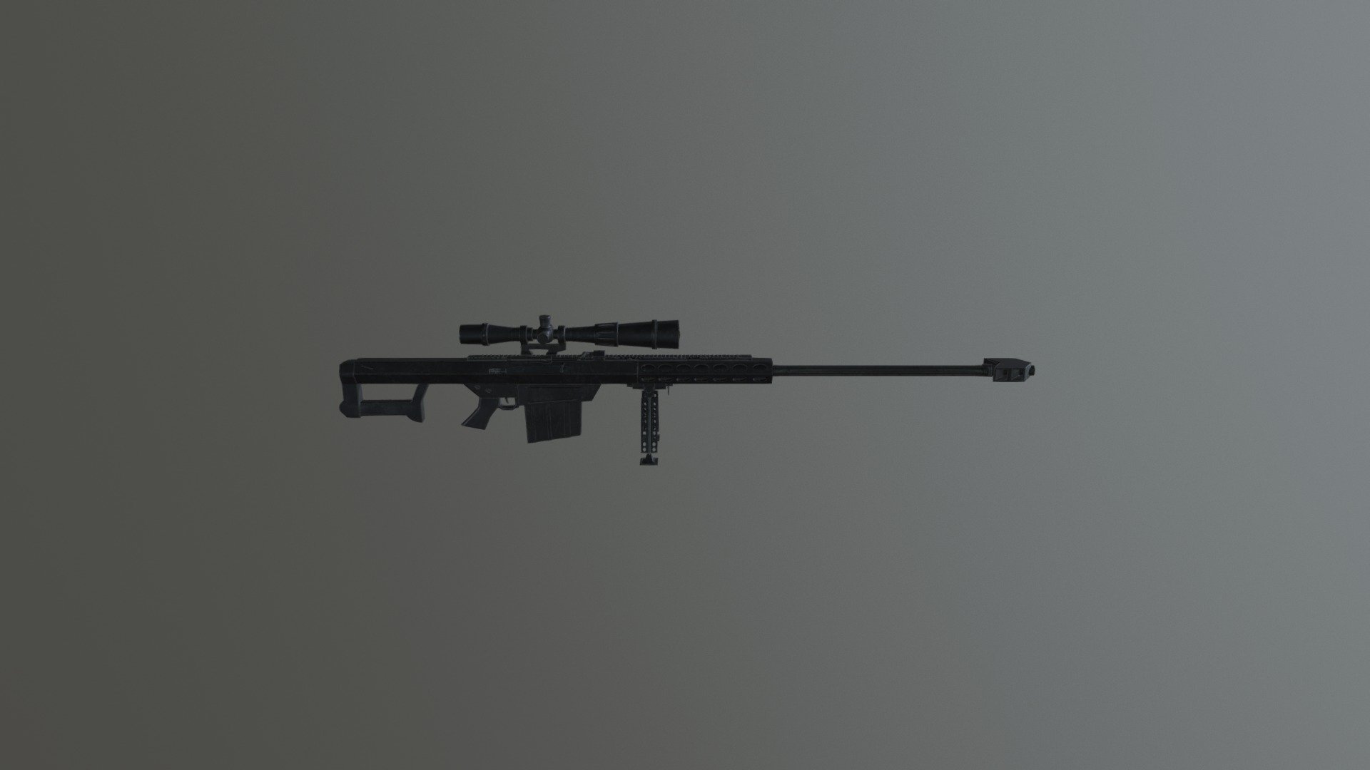 Barret 50Cal - 3D model by KonFrenchy [f6fe5b0] - Sketchfab