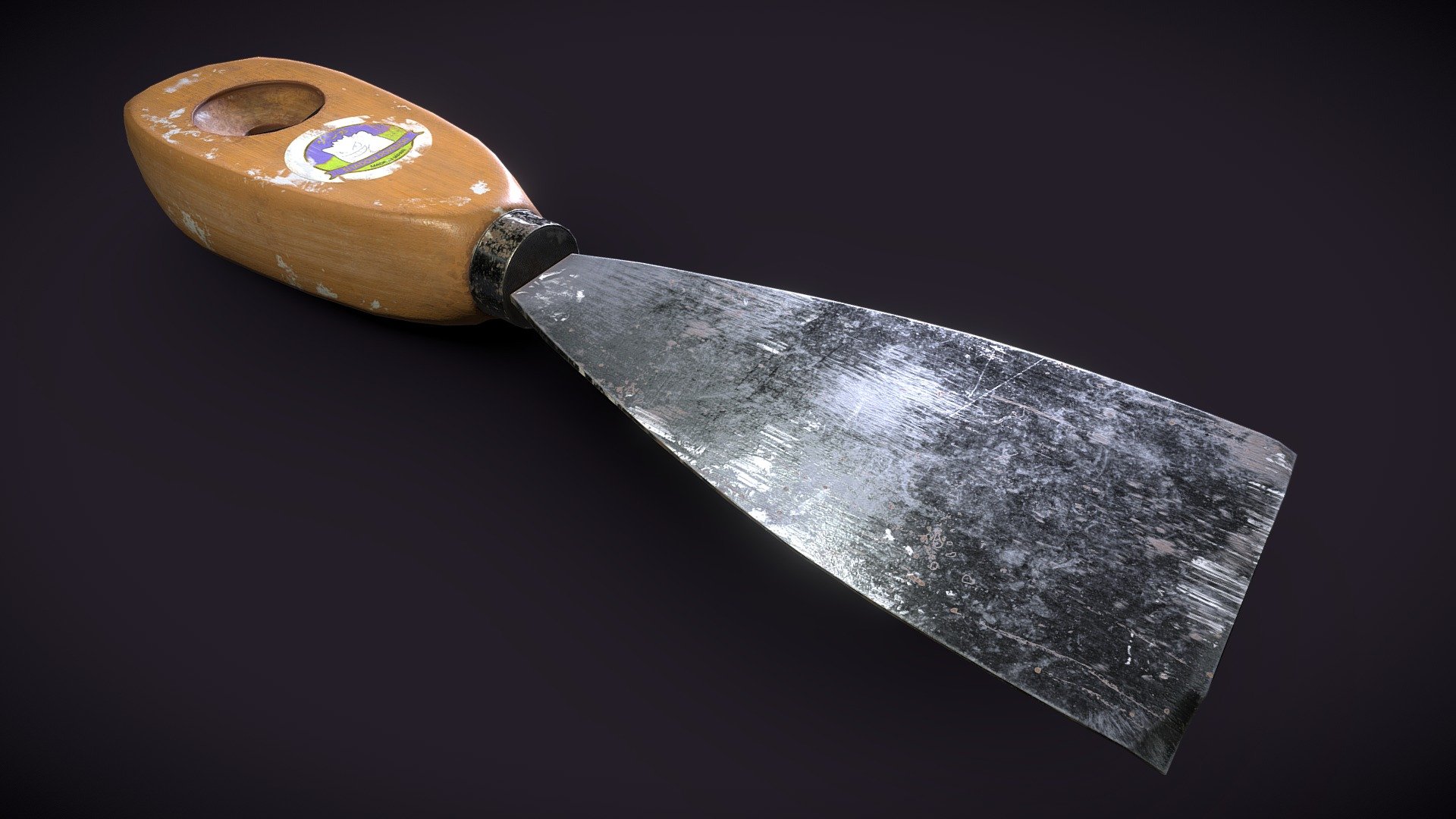 Paint scraper - 3D model by Orjoanne [f6ff127] - Sketchfab