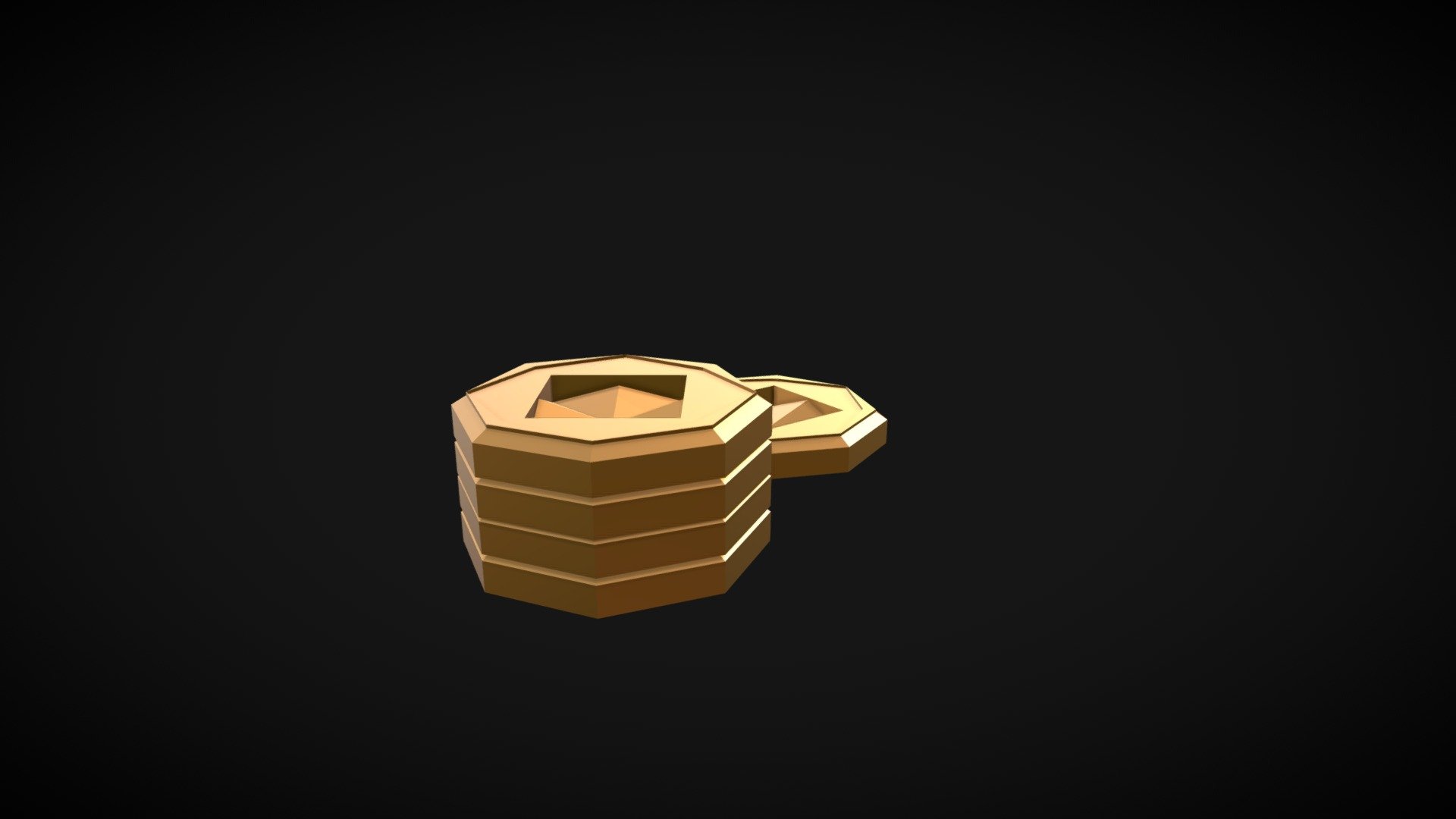 Low Poly Coin (IDEA) - Download Free 3D model by Jack + (@Jaack.eth ...