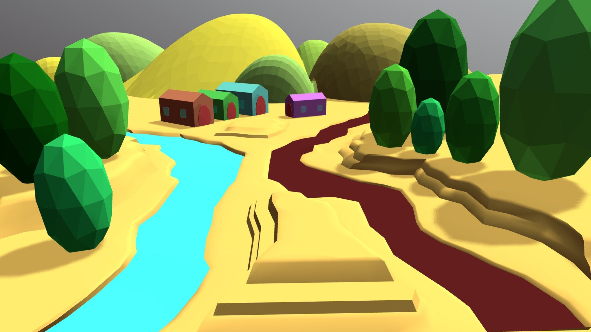 Desert Landscape Lowpoly - Buy Royalty Free 3D model by BhagwanSingh ...