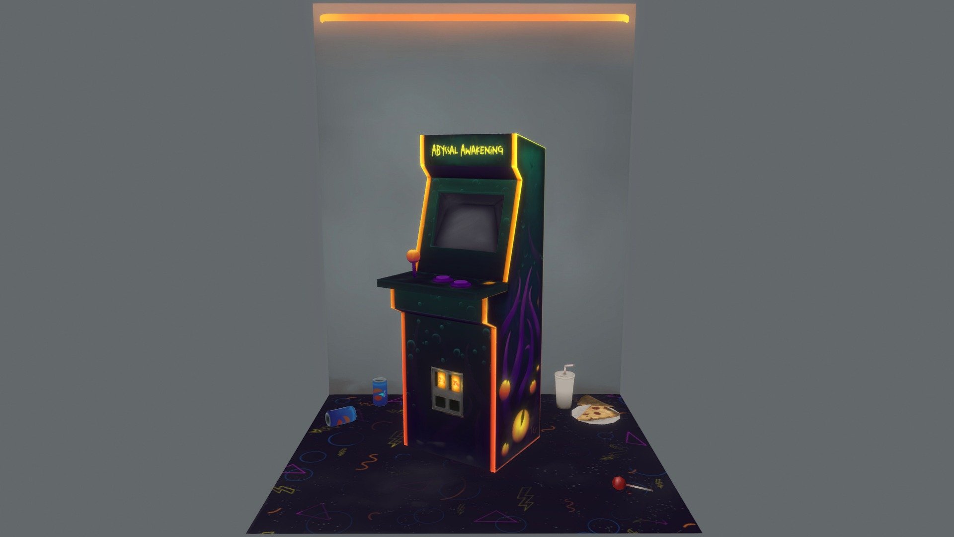 Hand Painted Arcade - Stylized Station Challenge - 3D model by Taylor ...