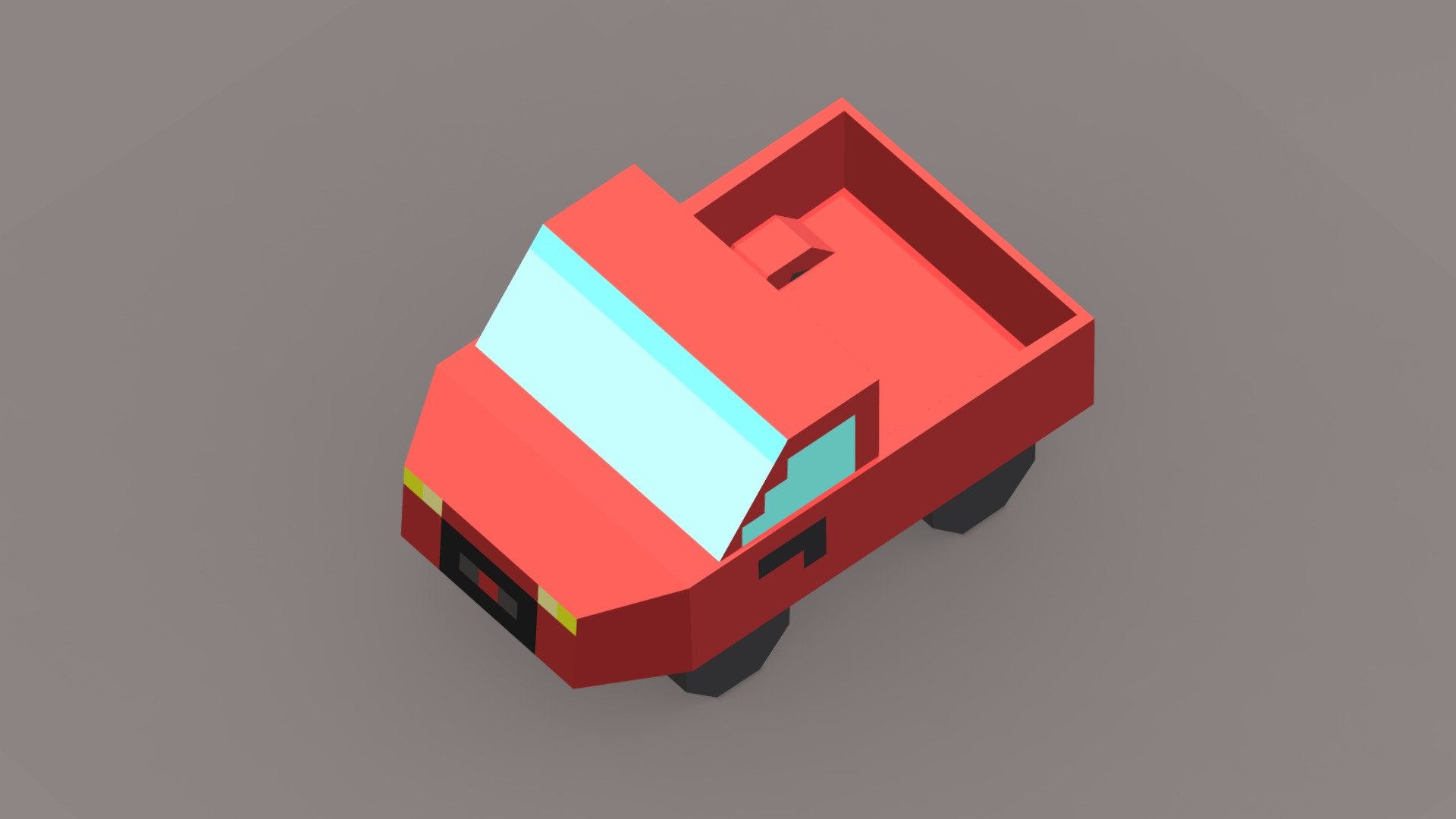 Minecraft Blockbench Truck - Download Free 3D model by HahaMilkmanPower ...
