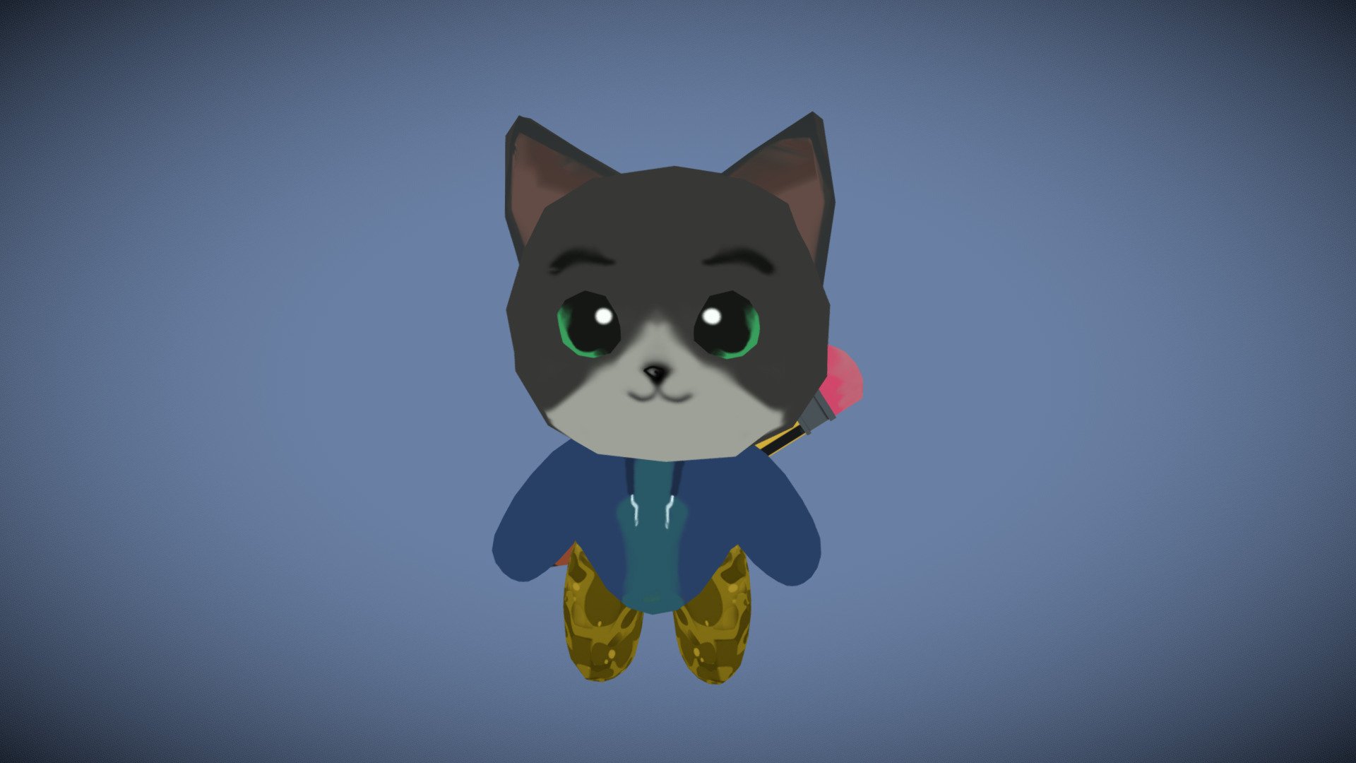 Cait the Cat (Fanart) - 3D model by Clases3d [f7064fd] - Sketchfab