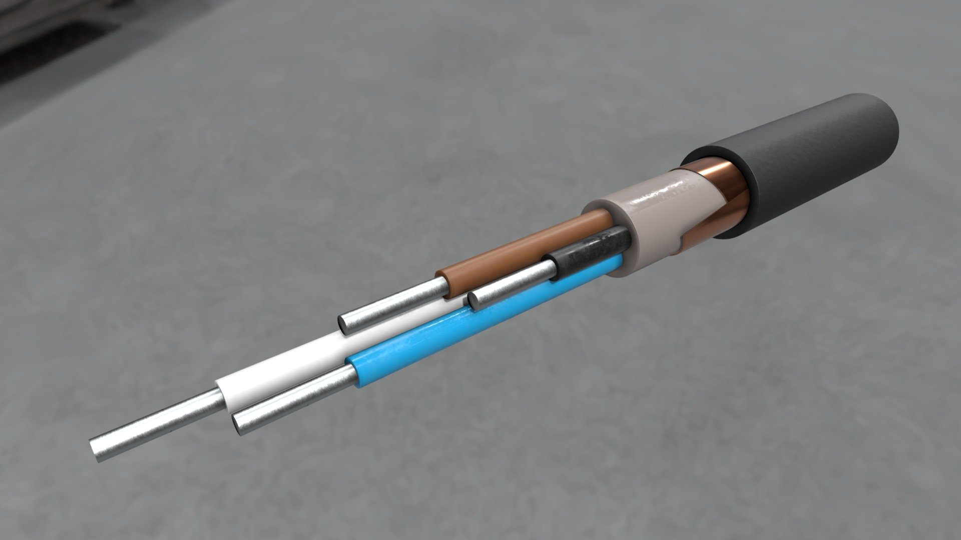 Кабель АВВГЭ - 3D model by sts-kabel [f70763c] - Sketchfab