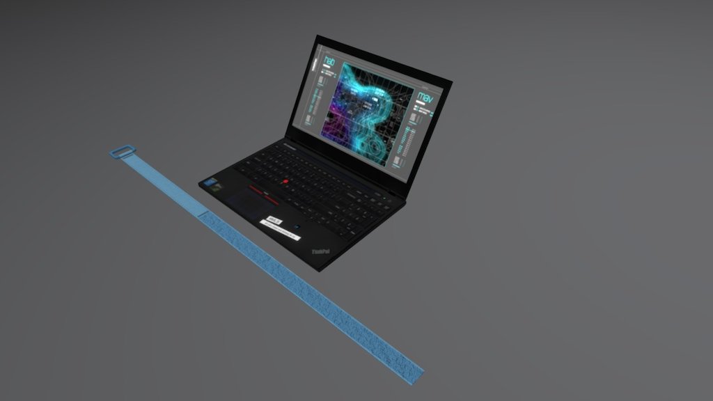 Laptop V2 - 3D model by albertolindesign [f70798f] - Sketchfab