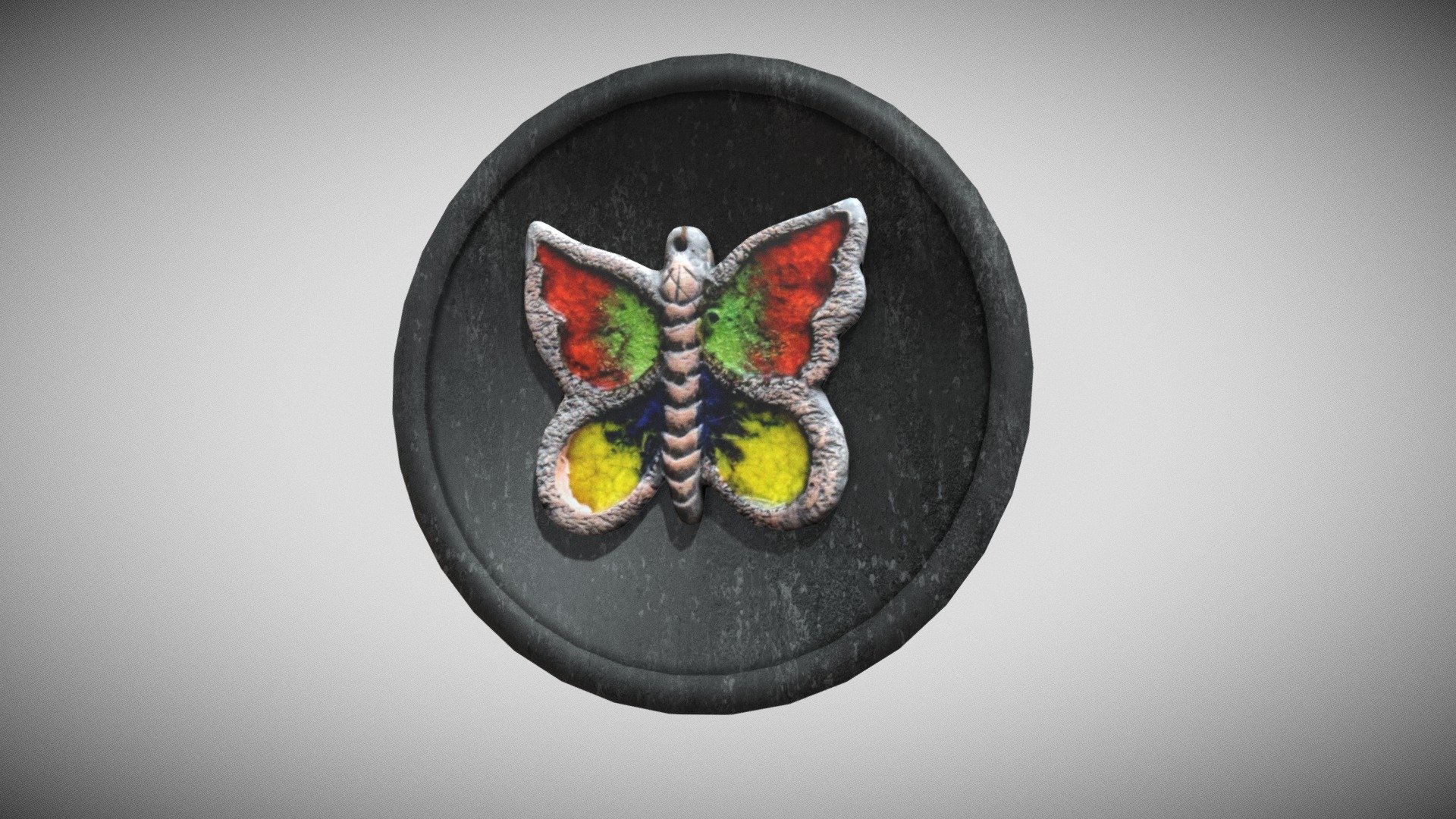 3D butterfly relief painting - 3D model by nvere [f70d192] - Sketchfab